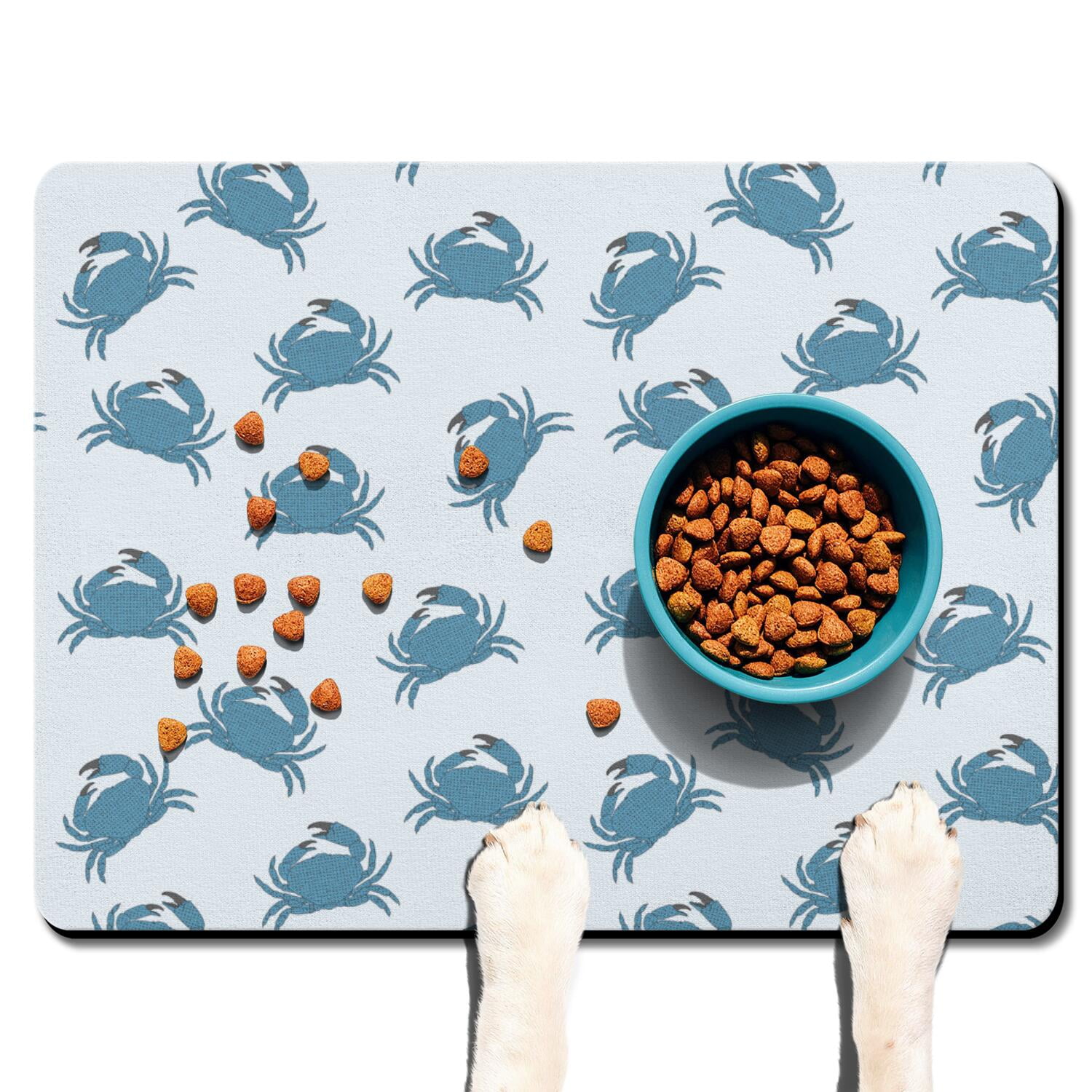 Seashell Beach Shell Dog Food Mat – Nautical Tropical Starfish Marine ...