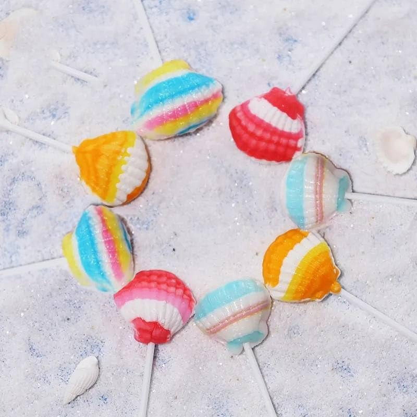 Seashell Candy Lollipops - 24 Suckers Individually Wrapped Bulk - Great ...