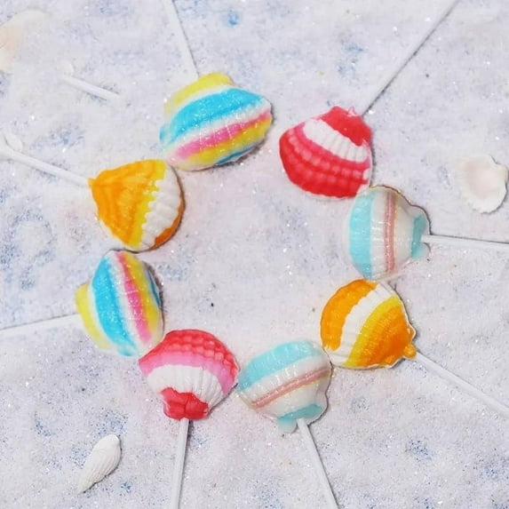 Seashell Candy Lollipops - JB28 24 Suckers Individually Wrapped Bulk ...
