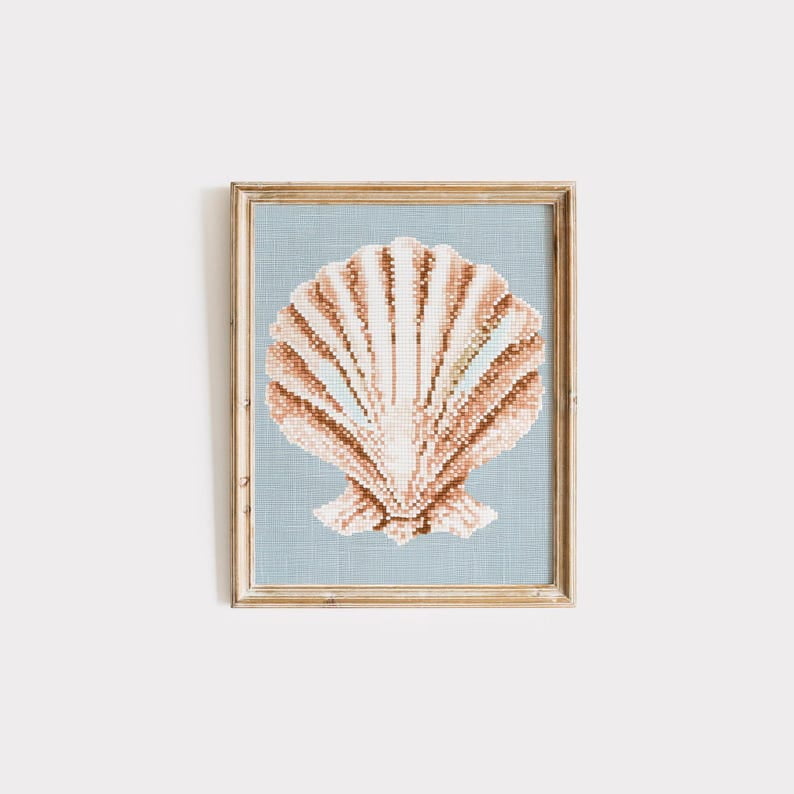Seashell Coastal Granddaughter Trendy Prints Preppy Wall Art Wall ...