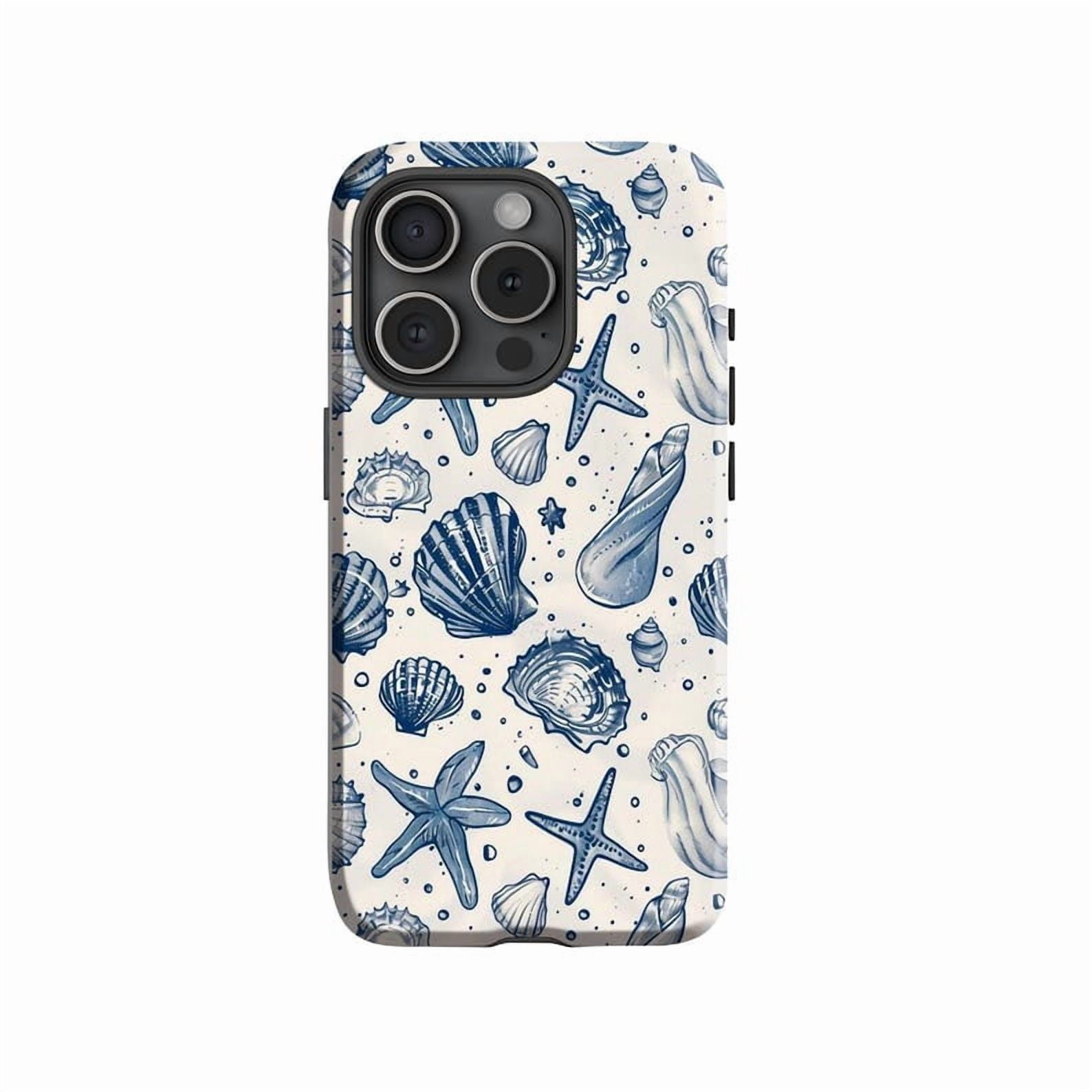 Seashell Coastal Ocean Theme Phone Case Beach Aesthetic Art for iPhone ...