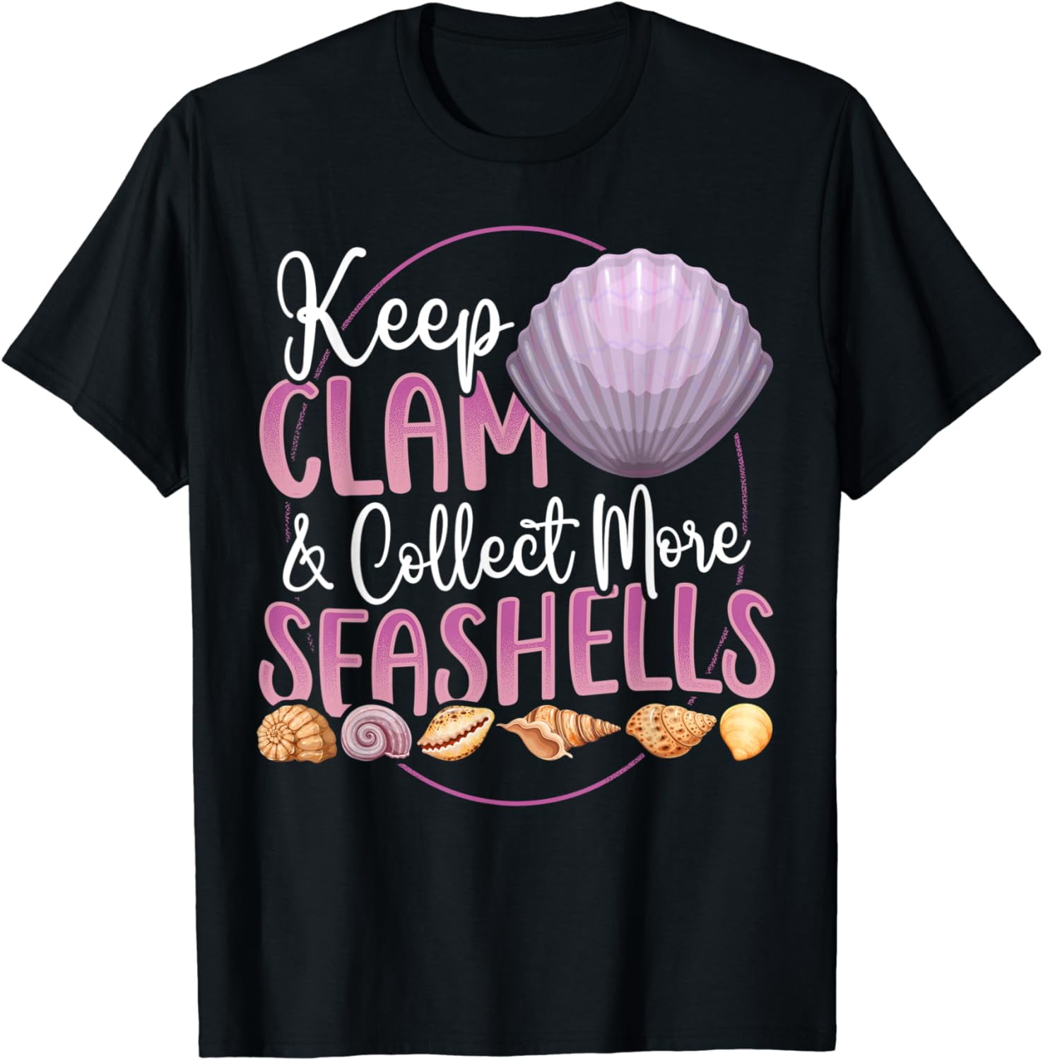 Seashell Collecting Design for an Shell Hunter T-Shirt - Walmart.com