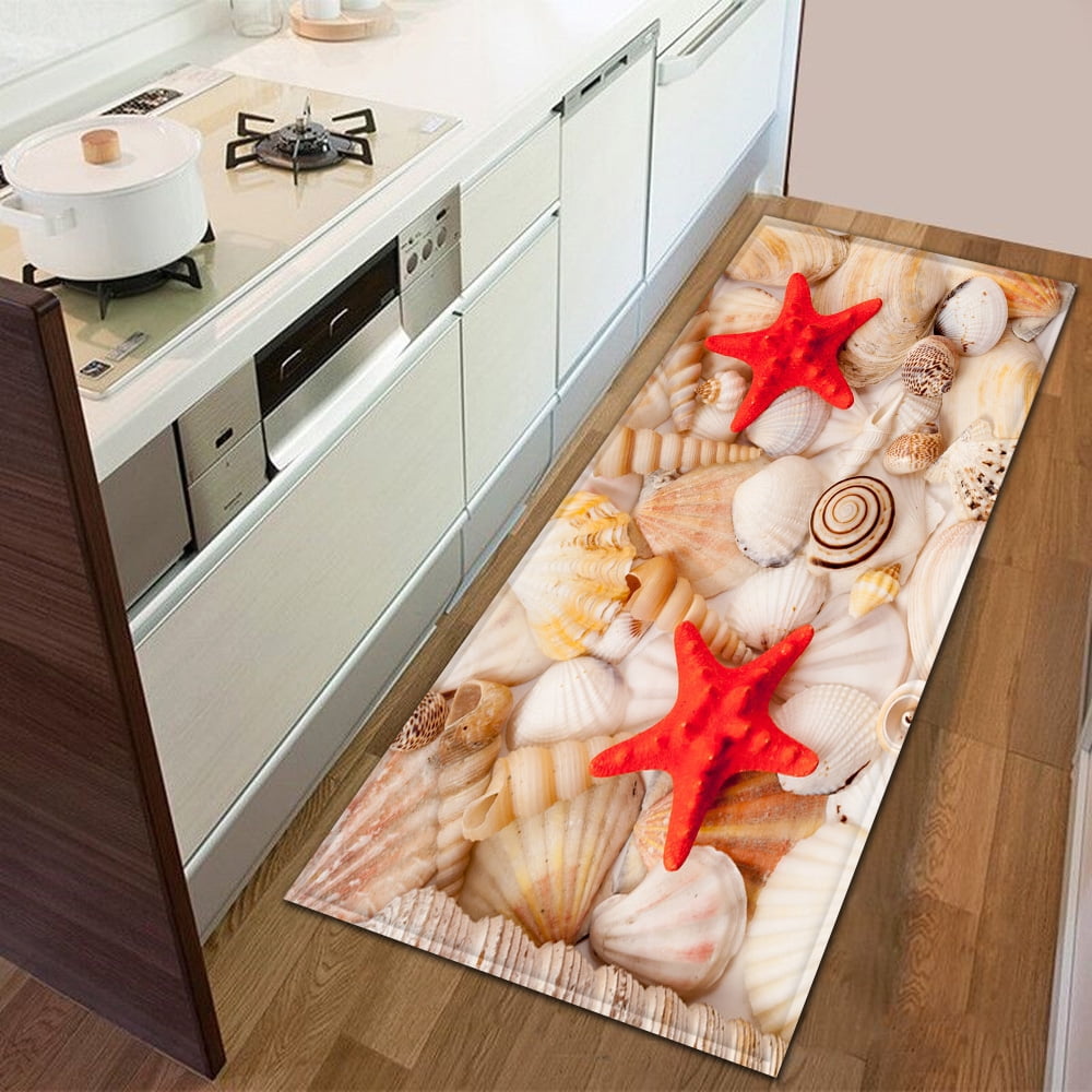 Seashell Conch StarMat Kitchen Door Bedroom Bathroom Non-slip Entrance ...
