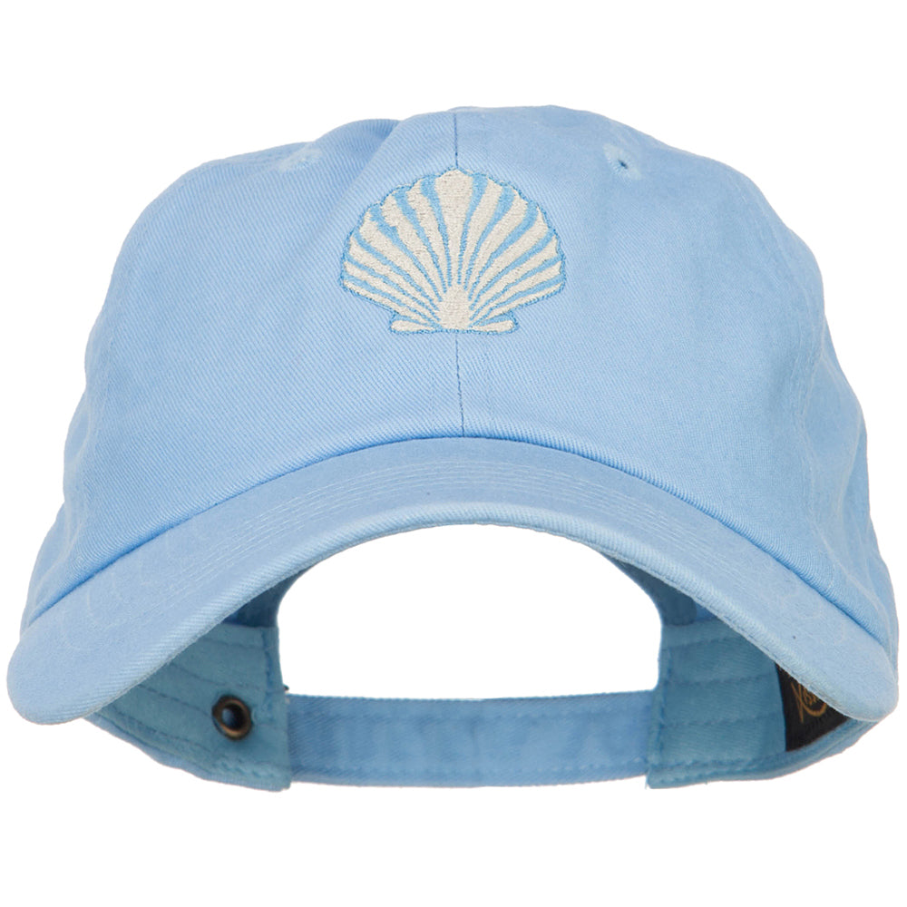 Seashell Embroidered Unconstructed Cap - Blue OSFM - Walmart.com