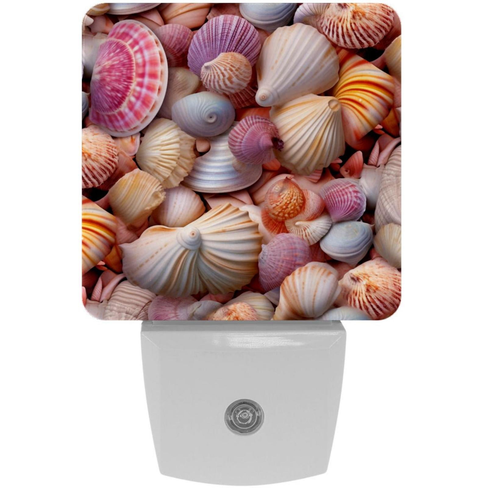 Seashell LED Square Night Lights for Bedroom and Living Room ...