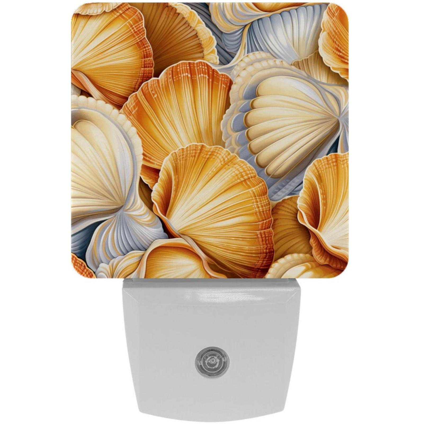 Seashell LED Square Night Lights - Energy Efficient and Stylish Bedroom ...