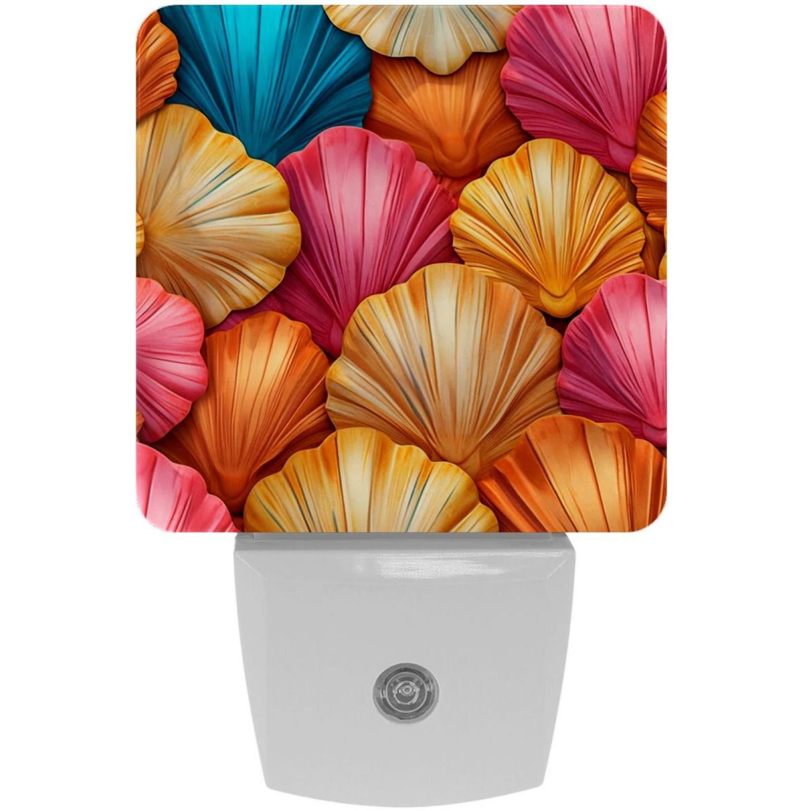 Seashell LED Square Night Lights - Energy Efficient and Stylish Room ...