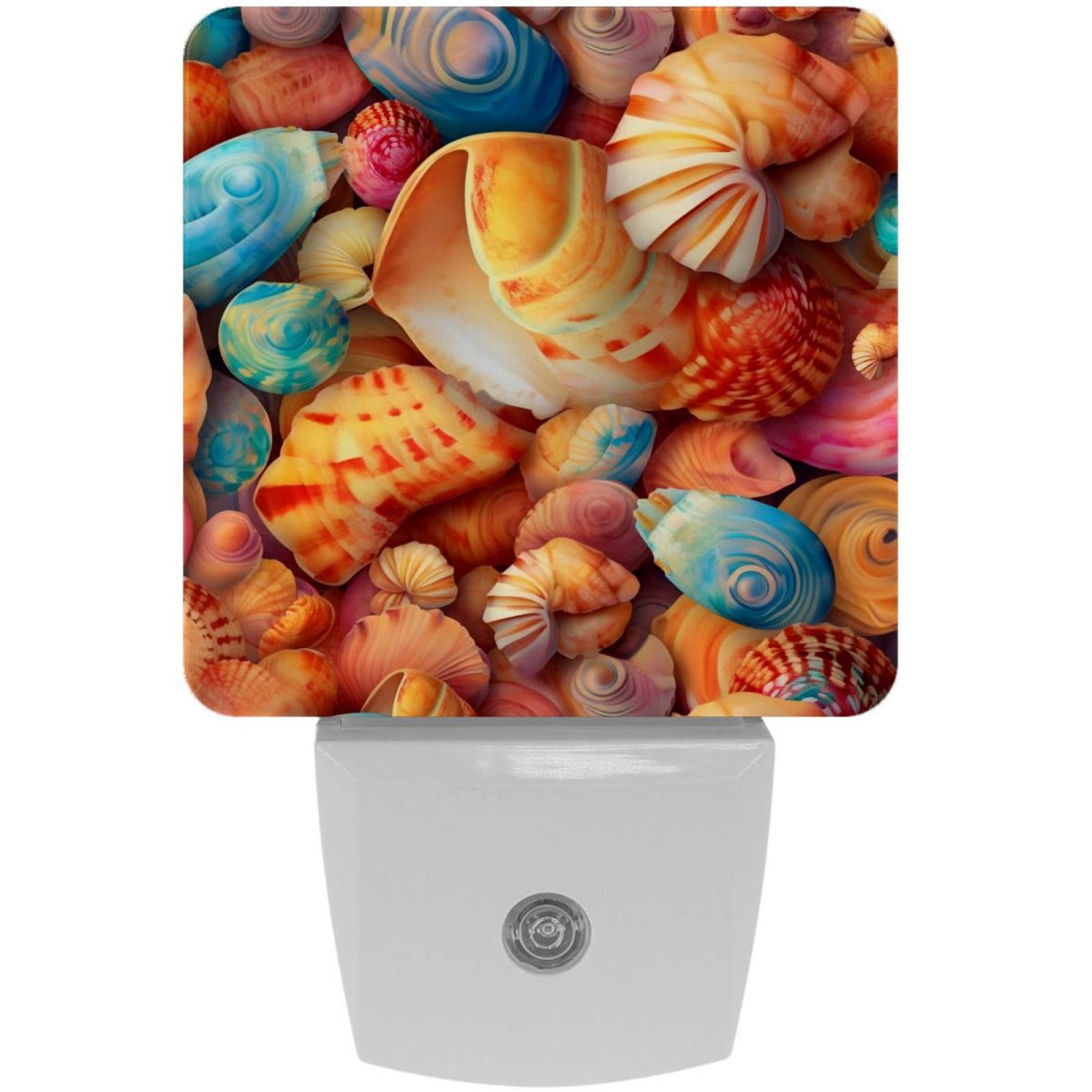 Seashell LED Square Night Lights - Stylish and Energy-Efficient Room ...