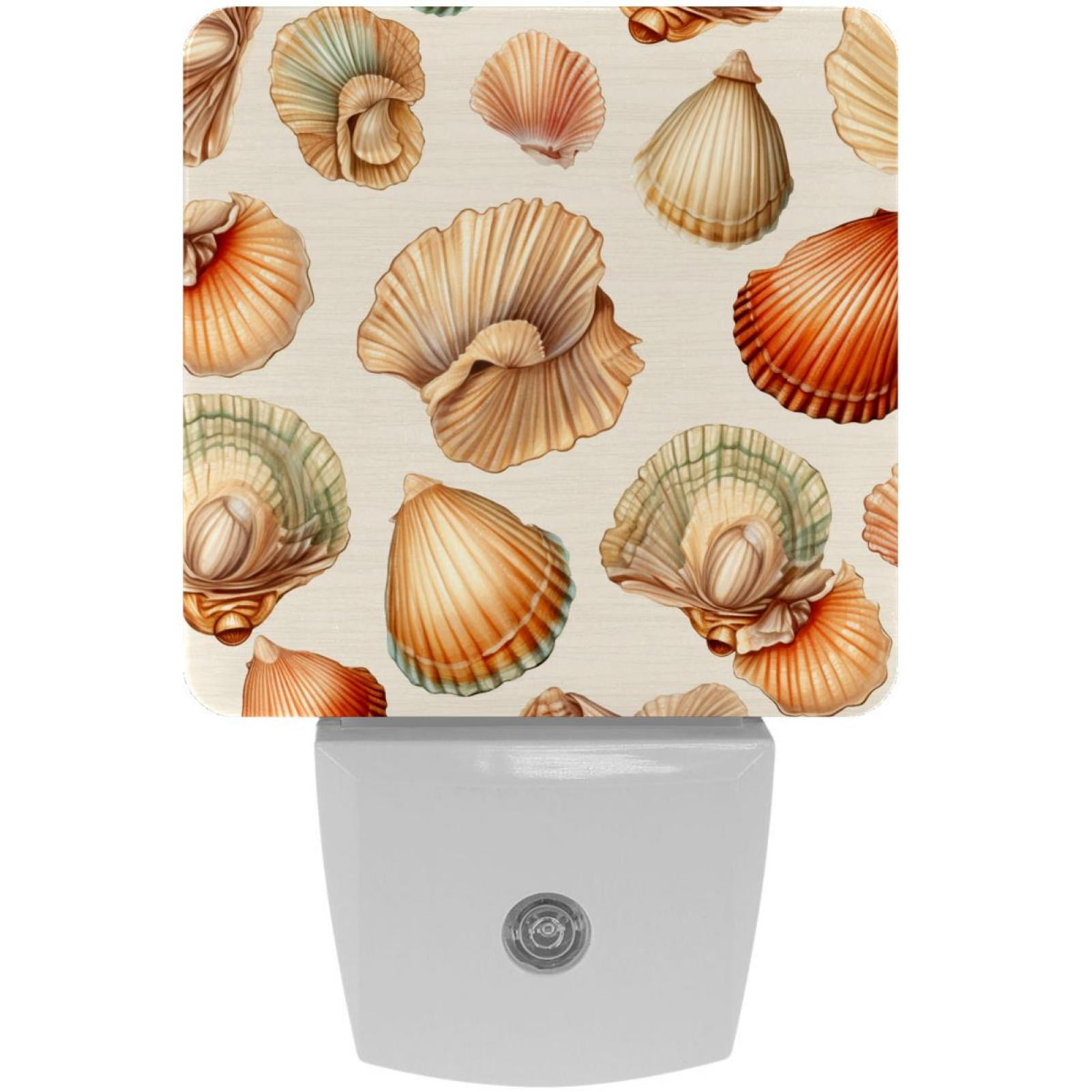 Seashell LED Square Night Lights - Stylish and Energy-Efficient Room ...