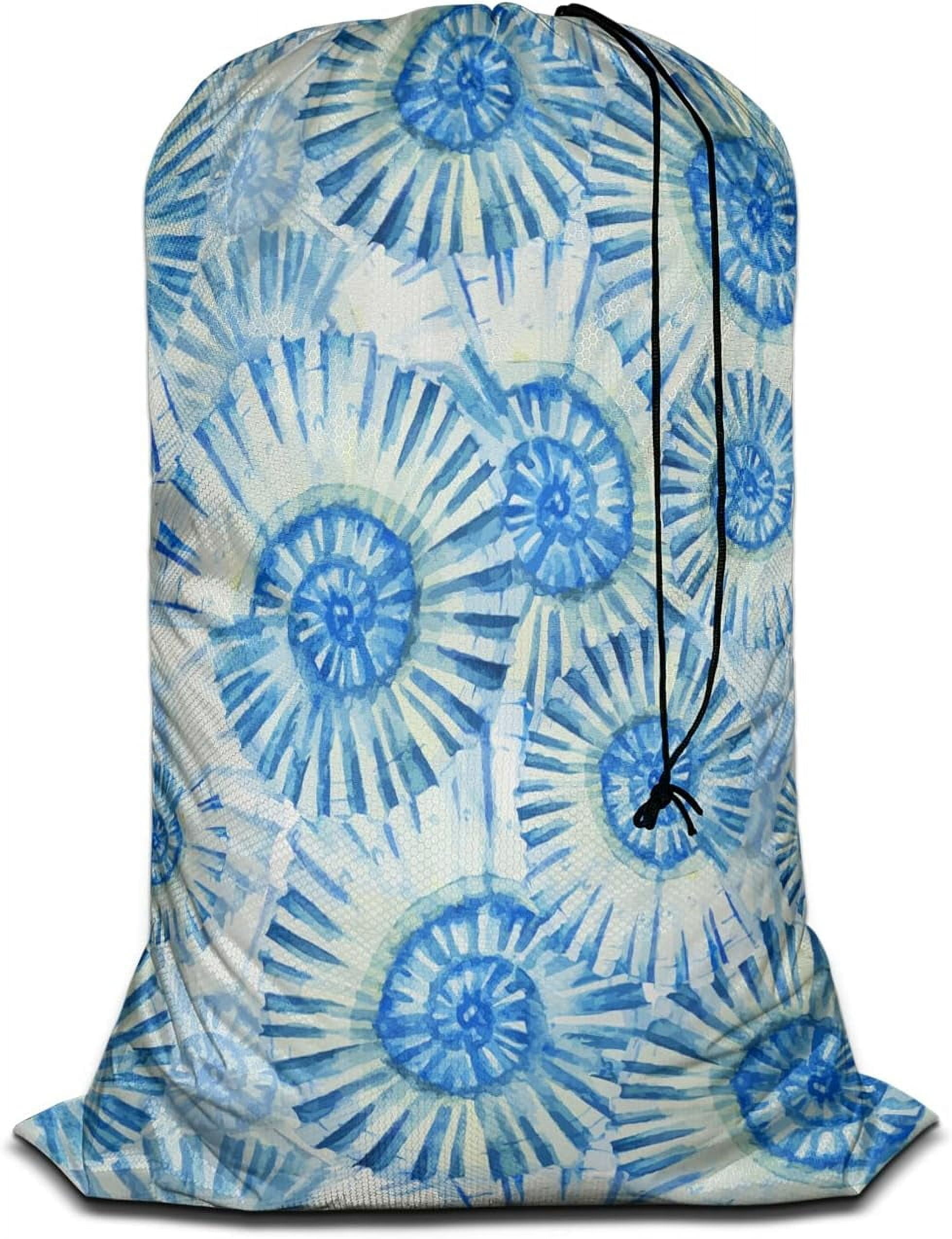 Seashell Laundry Bags 28" x 40", Ocean Animal Fish Sea Snail Seafood ...