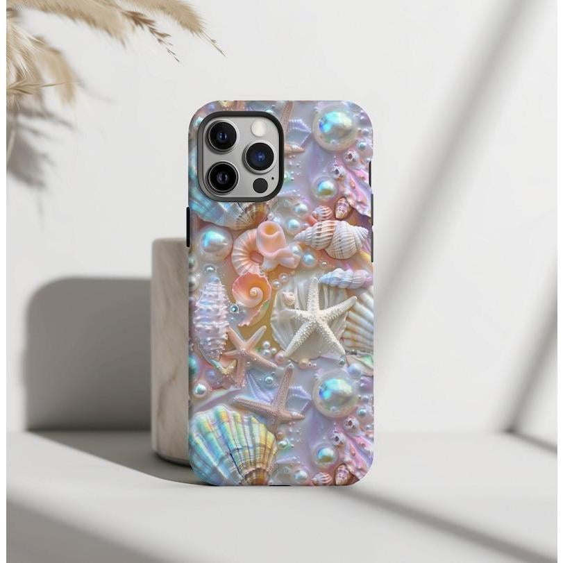 Seashell Mermaidcore Ocean Inspired Style Print, Dreamcore Phone Case ...