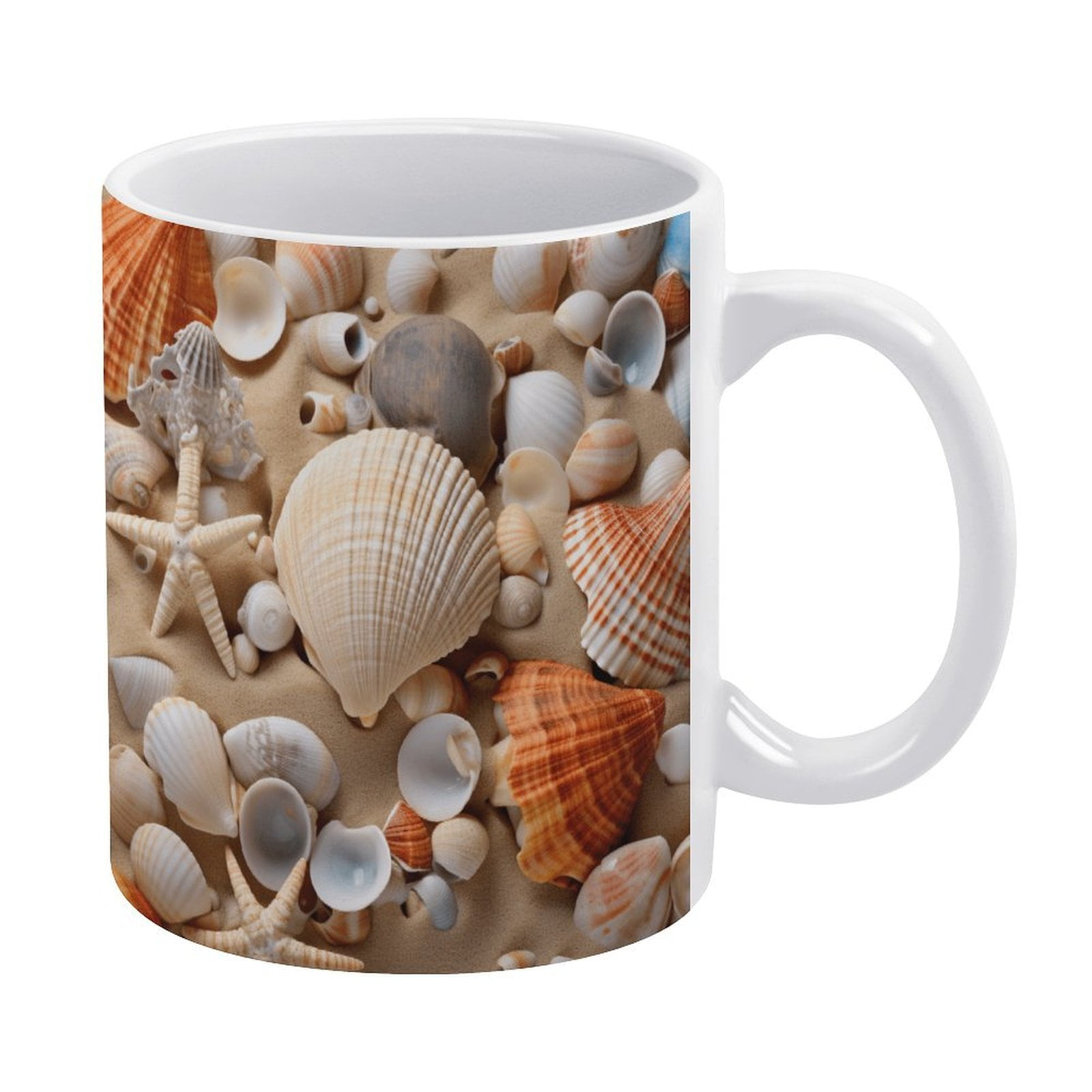 Seashell On The Beach Fun Mugs Are Suitable As Birthday Gifts for ...