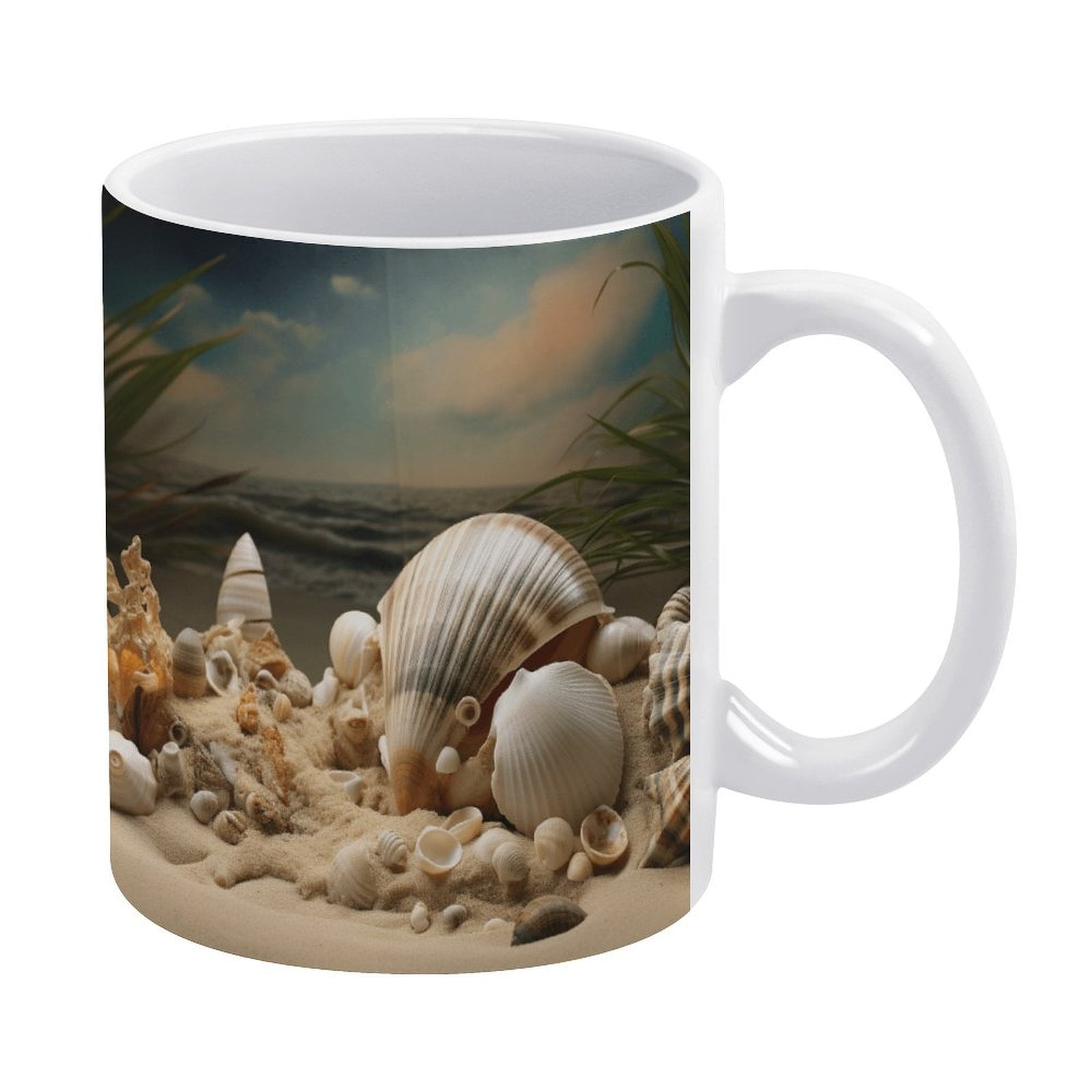 Seashell On The Beach Fun Mugs Are Suitable As Birthday Gifts for ...