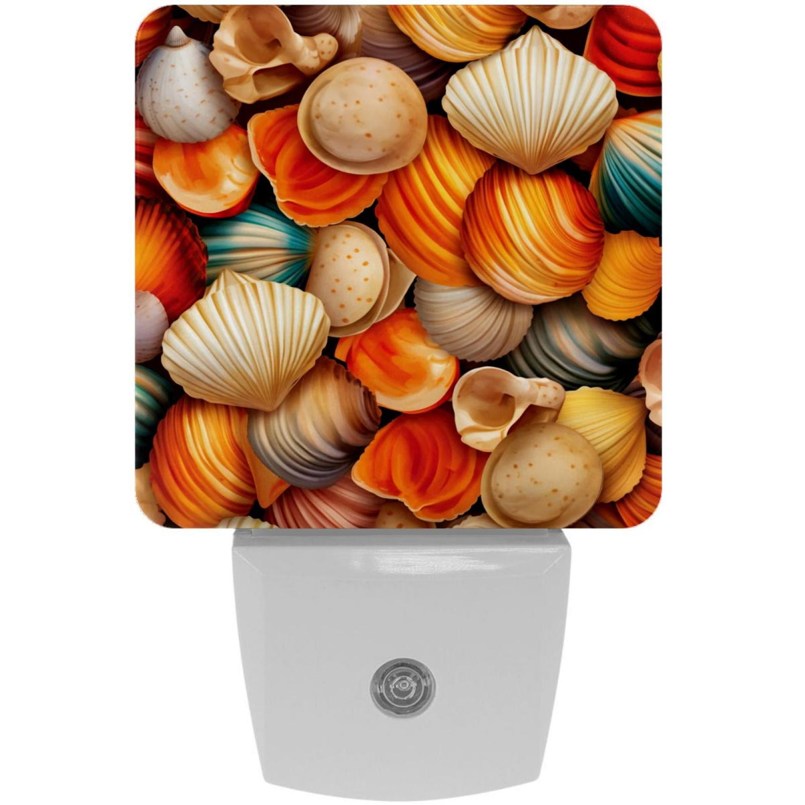 Seashell Square LED Night Lights - Small, Portable Lighting for Any ...