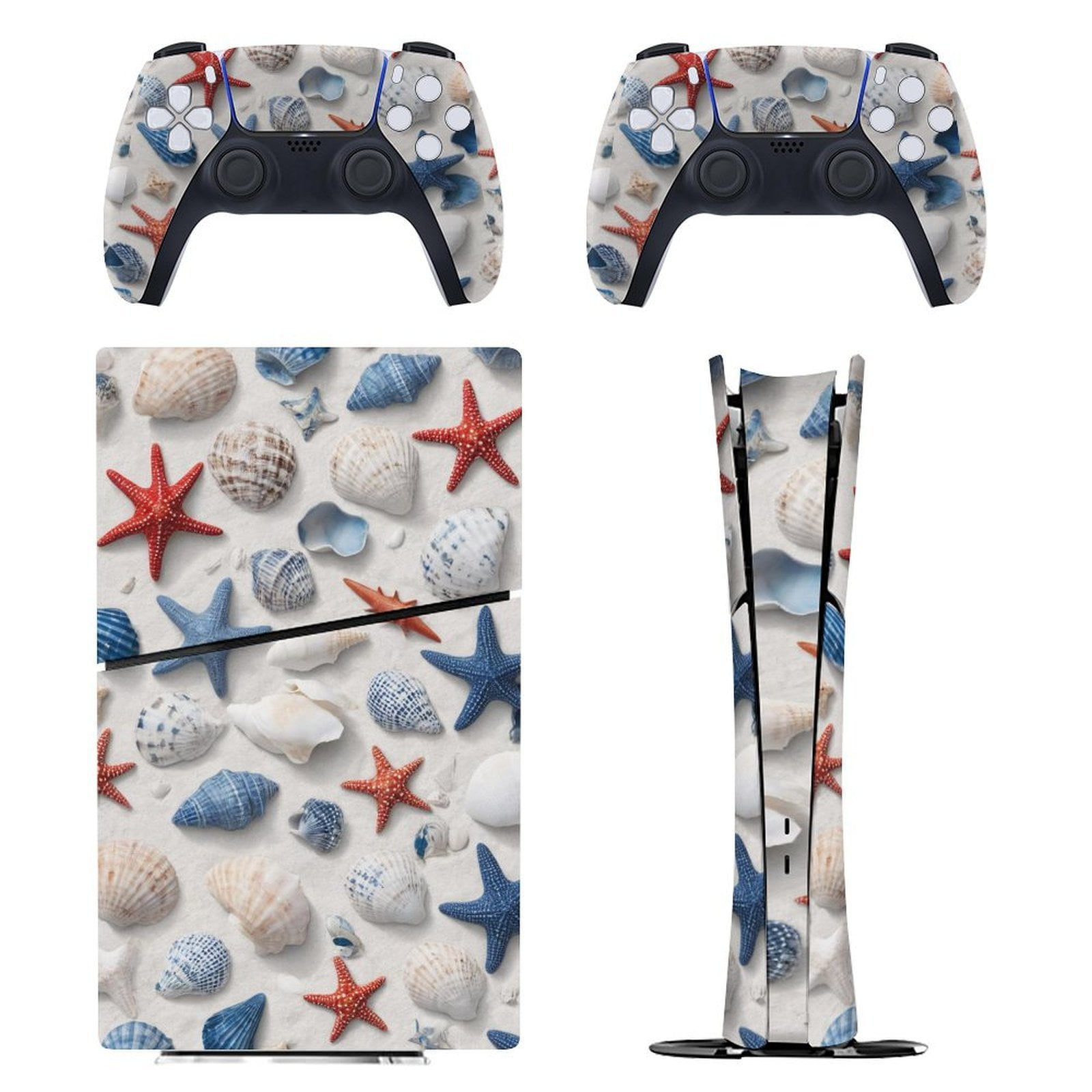 Seashell Star Harmony Console Skin Bundle for PS5 Pro Slim Disc ...
