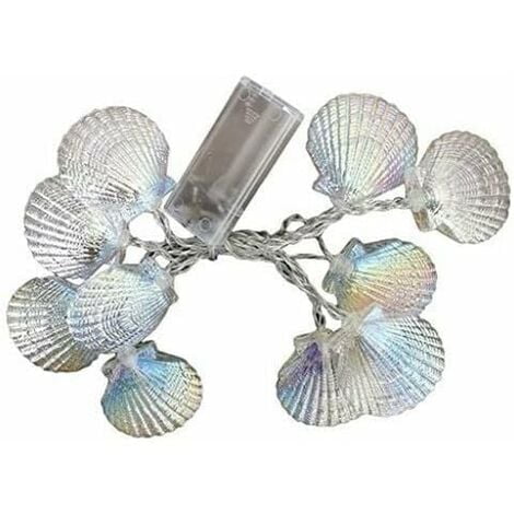 Seashell Starfish Conch String Lights Led 3000K Warm White String ...