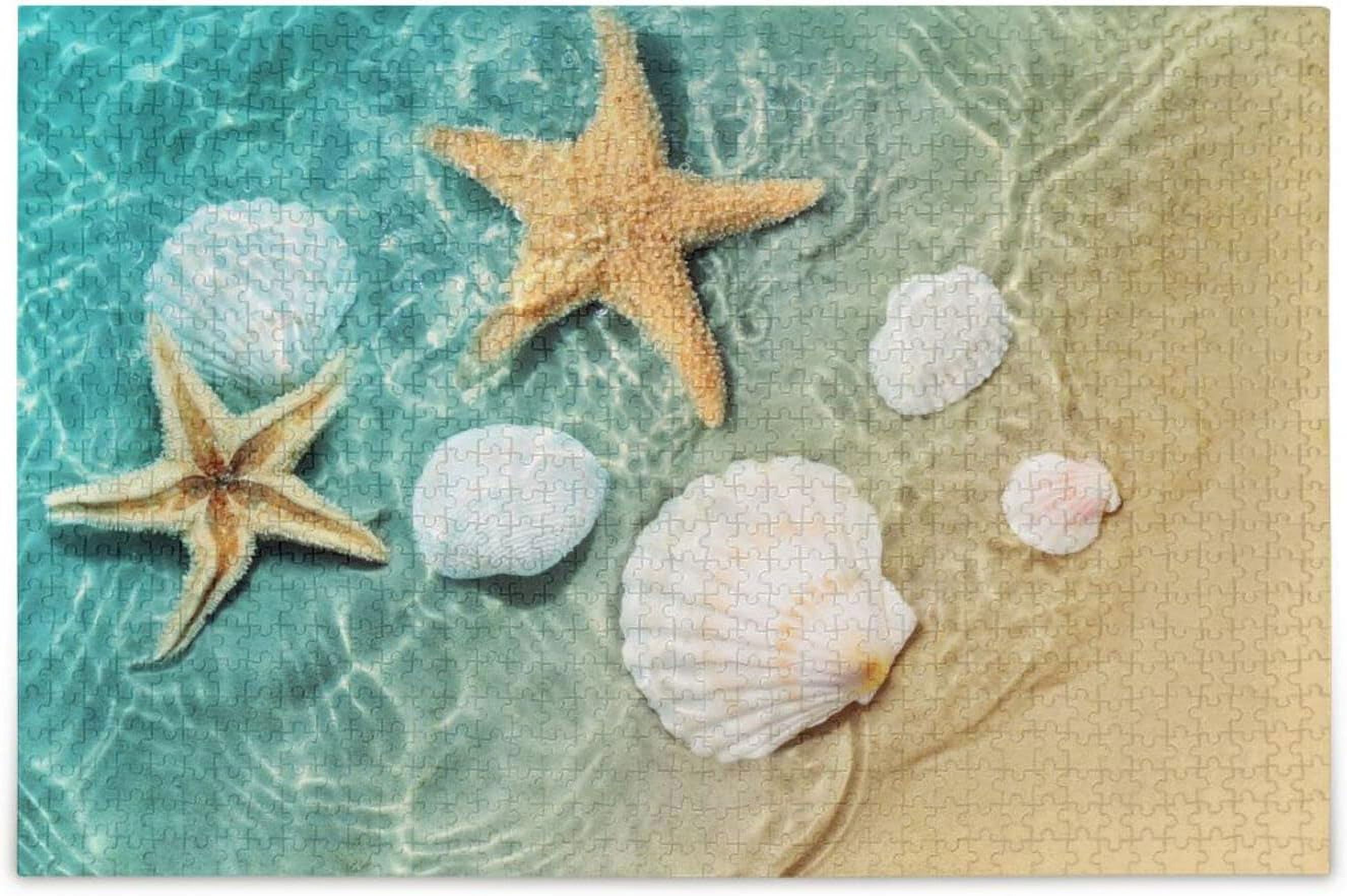 Seashell Starfish Summer Beach Jigsaw Puzzles for Adults 1000 Piece ...