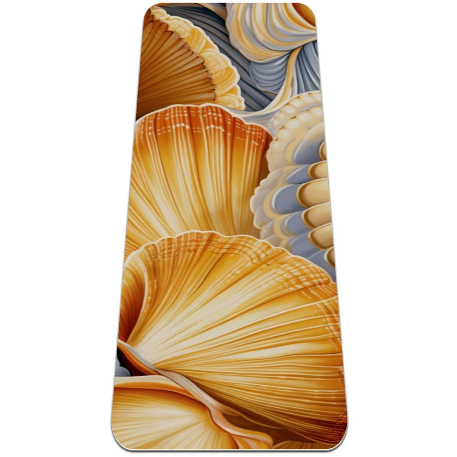 Seashell TPE Yoga Mat for Workout & Exercise | Material | - Walmart.com