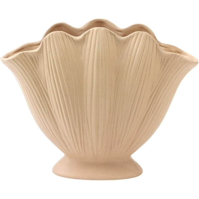 Seashell Vase, Large Ceramic Vase, Boho Vase for Pampas Grass - Walmart.com