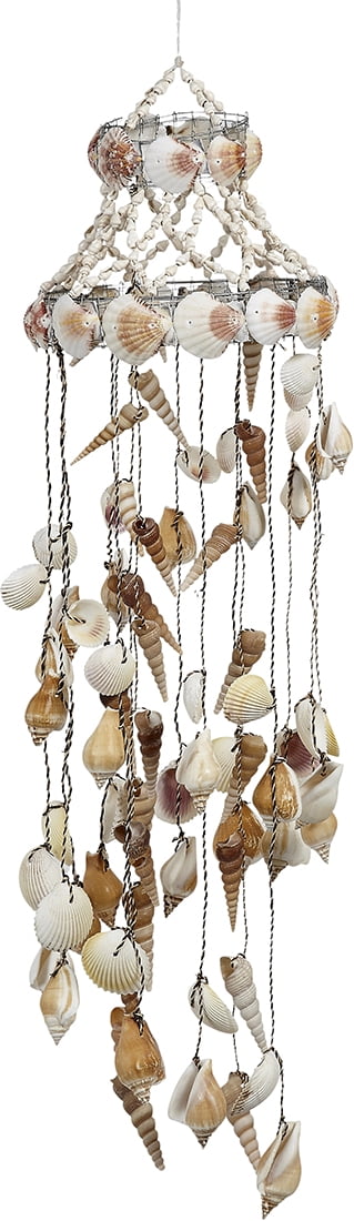 Seashell Wind Chime 8x30" Ark & Screw Shell - Walmart.com
