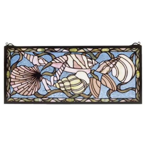 Meyda Tiffany - 36431 Seashore Seashells Window Stained Glass - Walmart.com