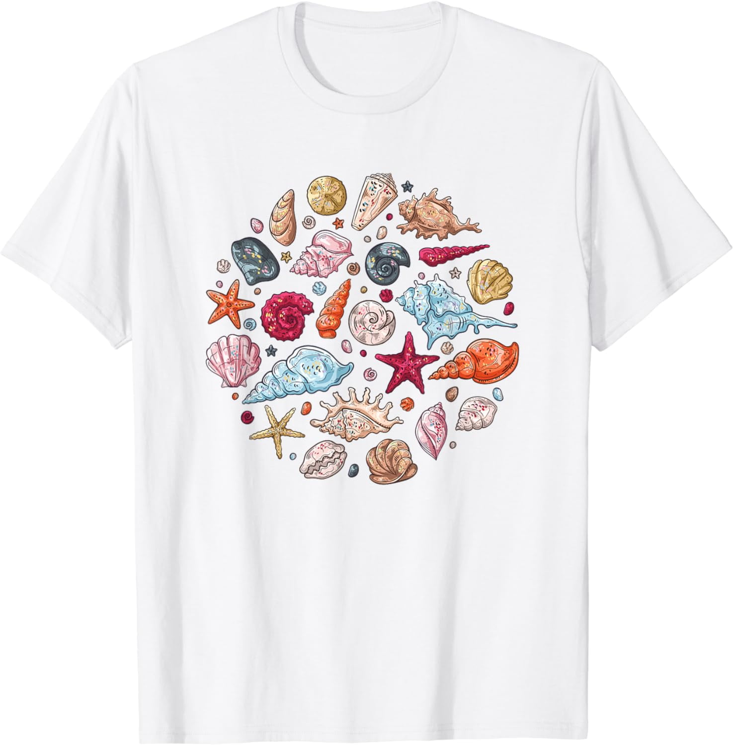 Seashells Heart | Seashell Collector Clam Seashell Lover T-Shirt ...