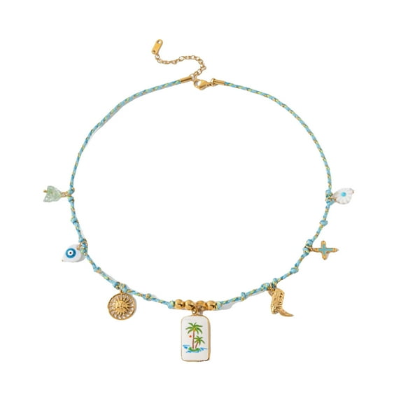 Seashells Inspired Adjustable Length Stackable Necklace Versatile ...