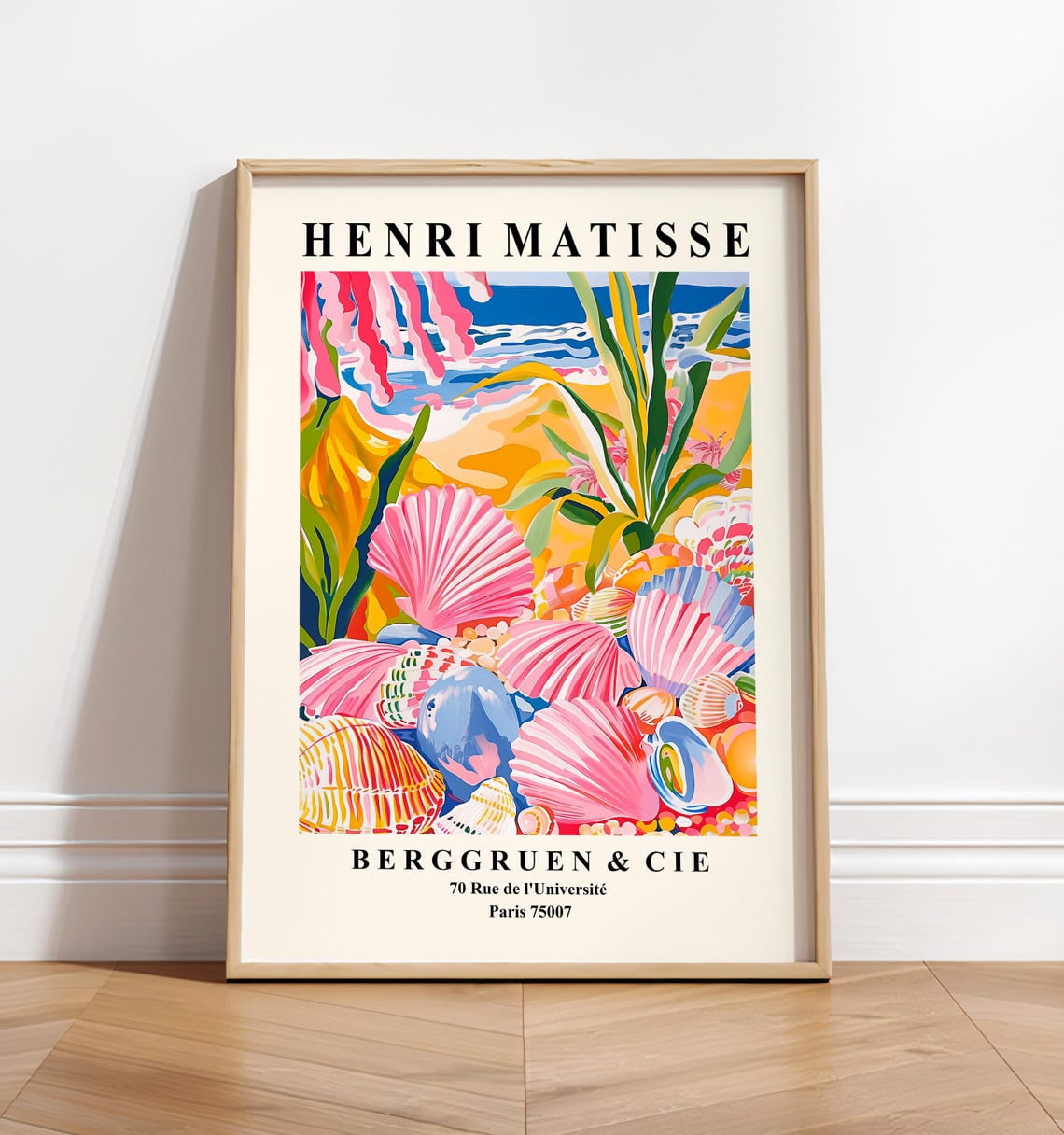 Seashells Poster, Beachy Decor, Coastal Art Print, Beach House Wall Art ...