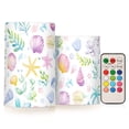 Seashells Starfish Seaweed Flickering Flameless Candles Battery ...