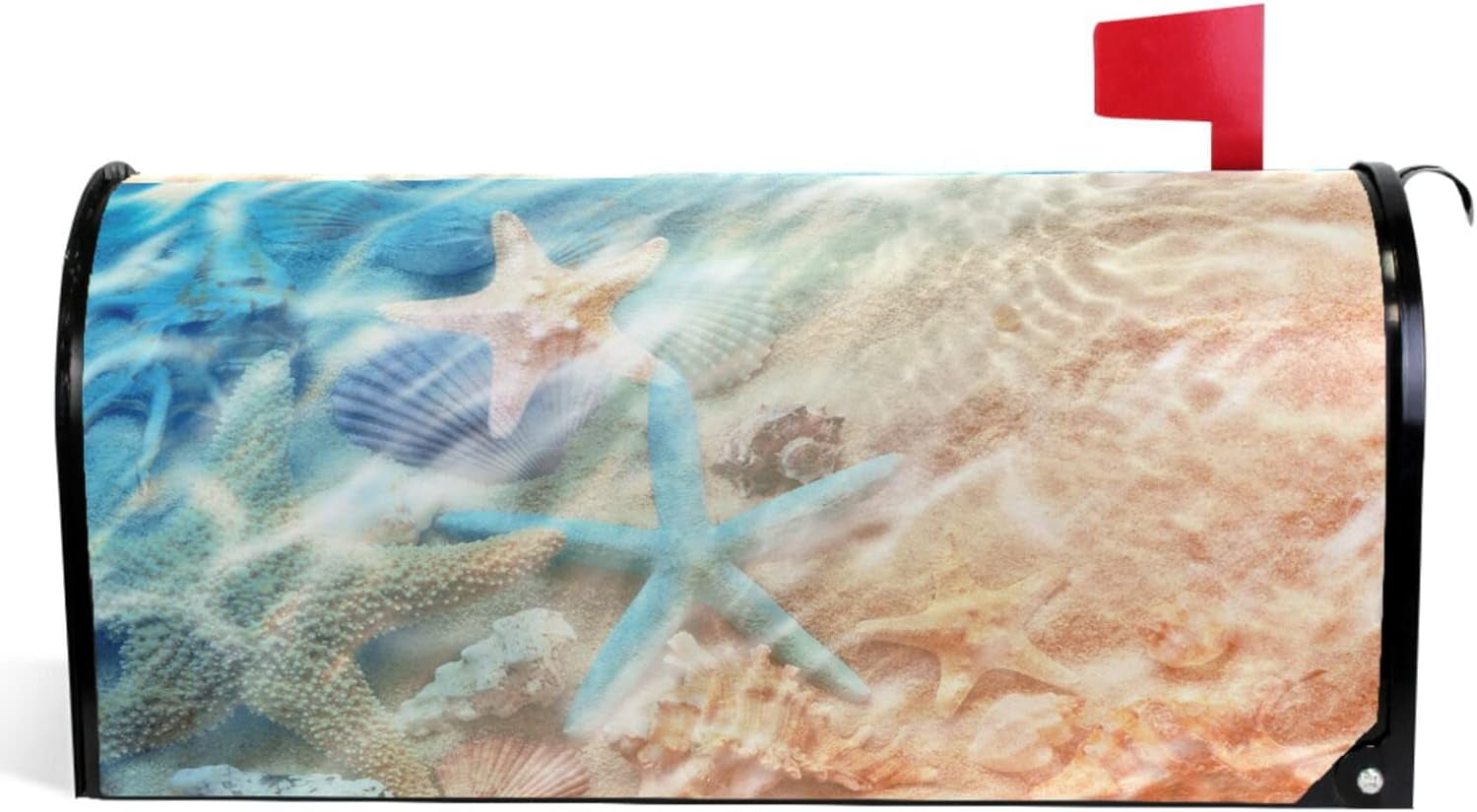 Seashells Starfishs Summer Mailbox Cover Beach Sea Ocean Mailbox Covers ...