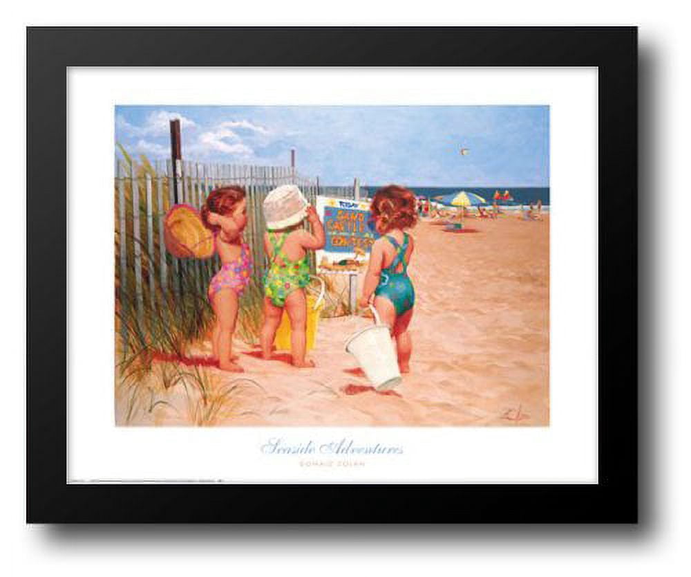 Seaside Adventures 32x26 Framed Art Print by Zolan, Donald - Walmart.com