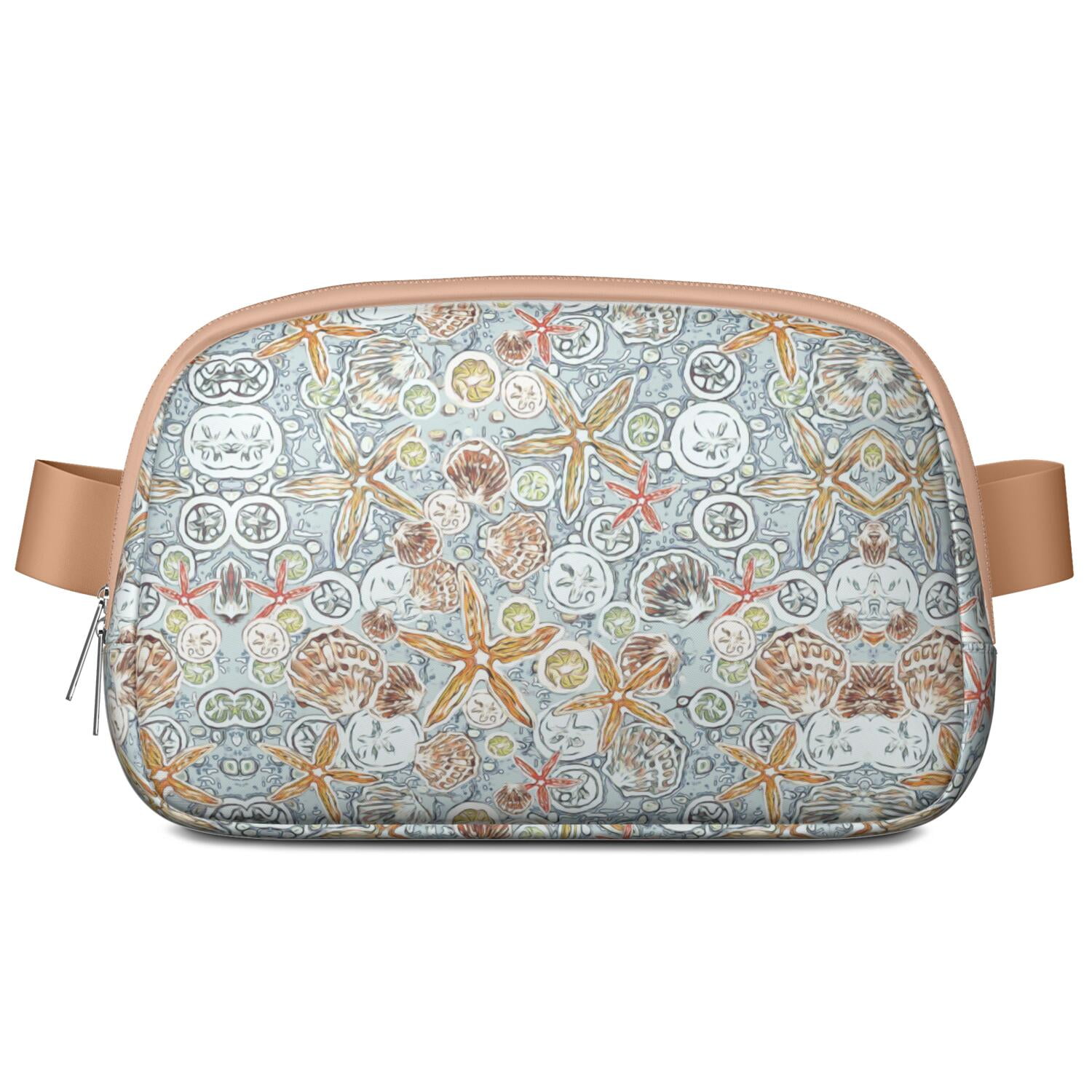 Seaside Anchor Fanny Pack – Marine-Themed Waist Bag with Coral ...