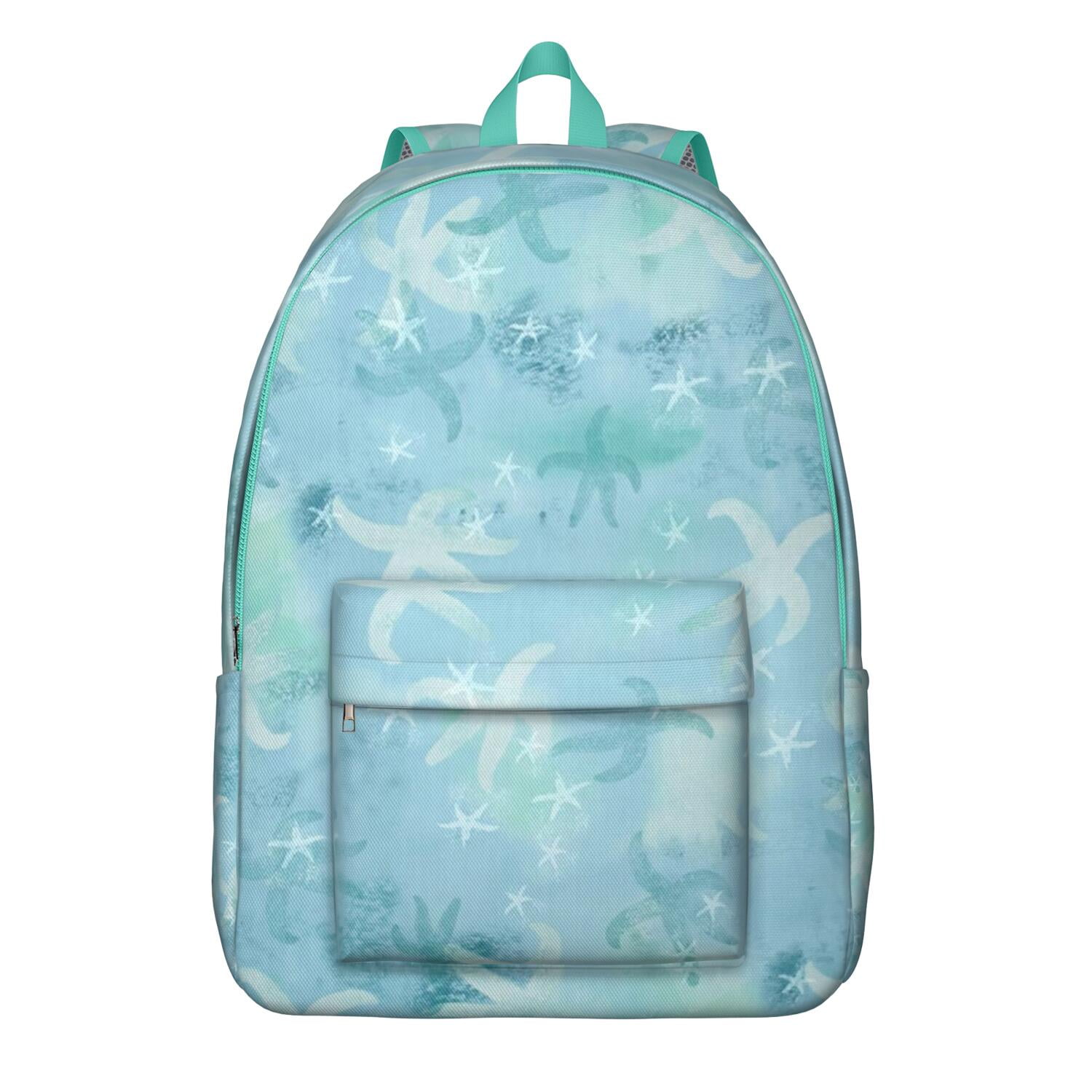 Seaside Creature Cartoon Backpack for Teens, Waterproof Durable Bookbag ...
