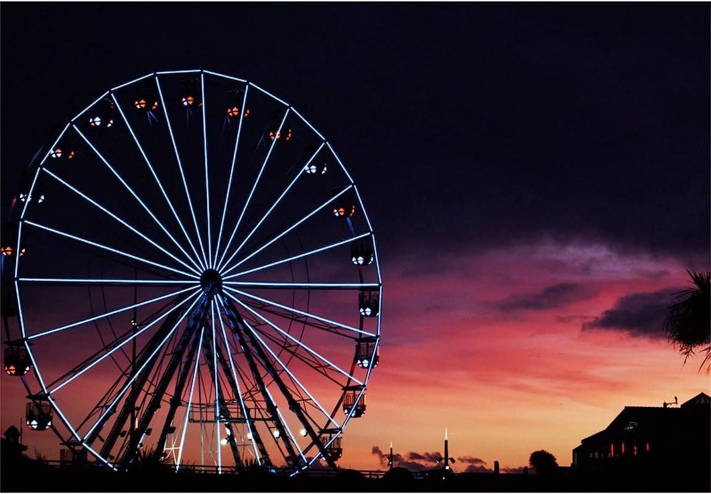 Seaside Ferris Wheel Photography Backdrops Background Photo ration Baby ...