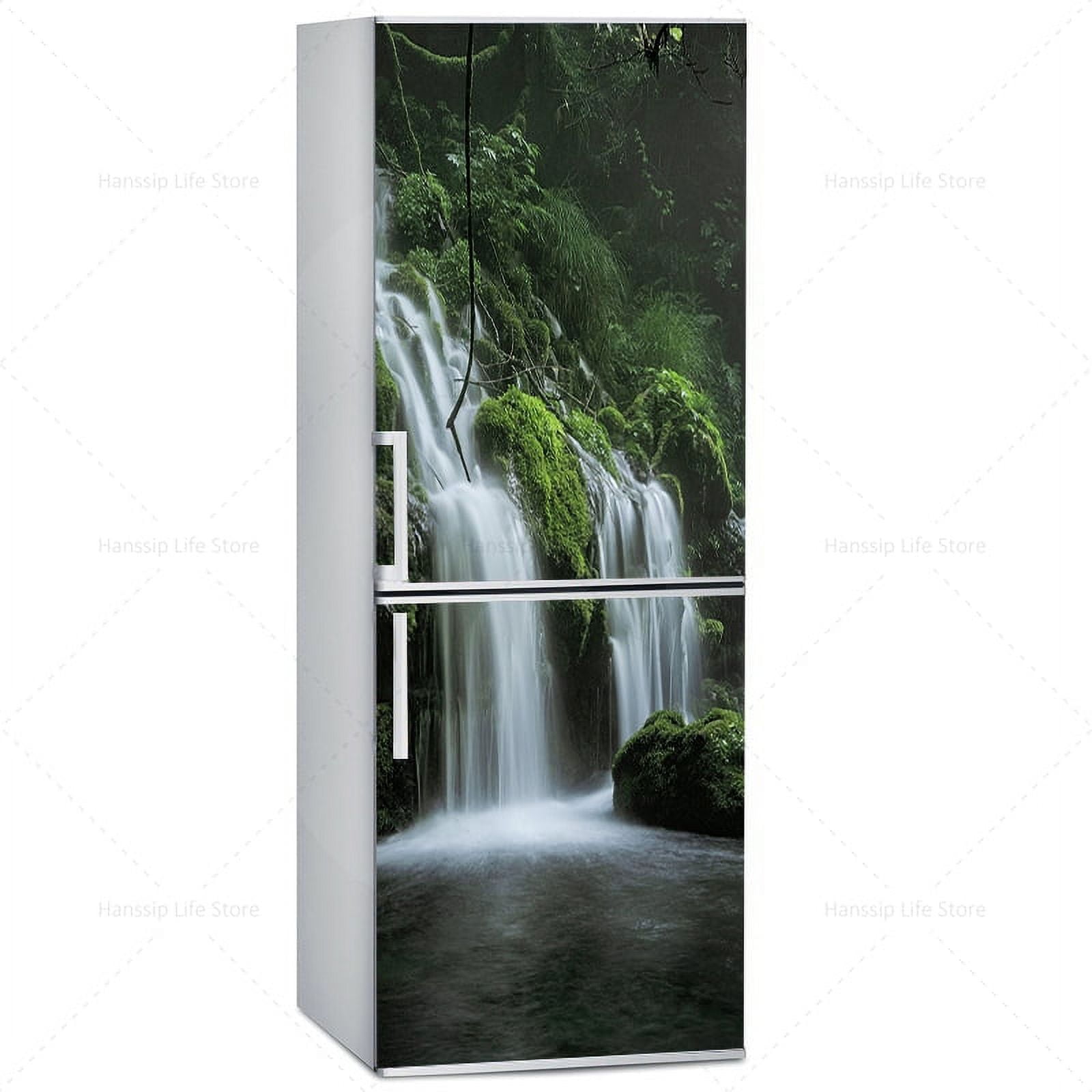 Seaside Fridge Door Mural Sticker Waterproof Vinyl 3D Wallpaper ration ...