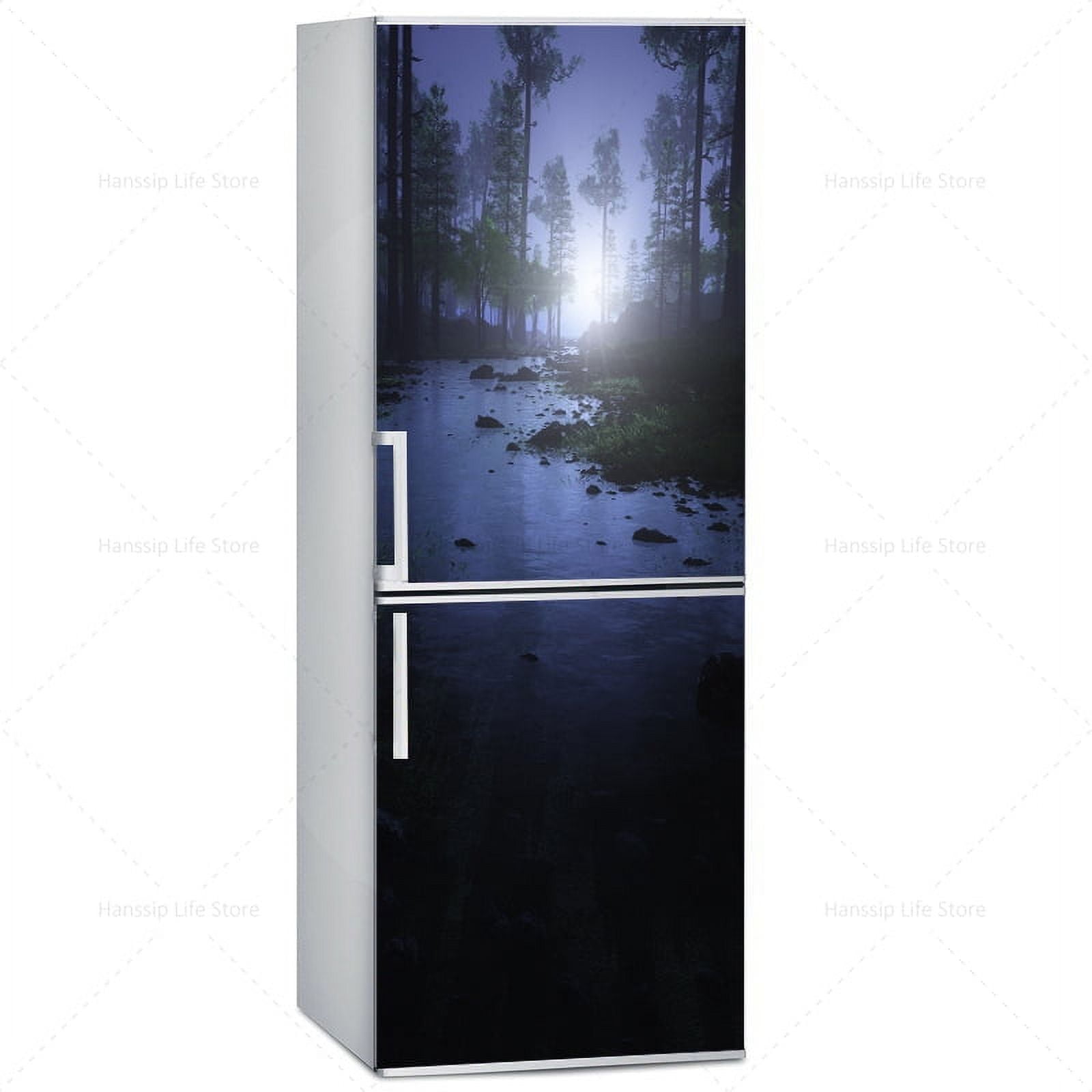 Seaside Fridge Door Mural Sticker Waterproof Vinyl 3D Wallpaper ration ...