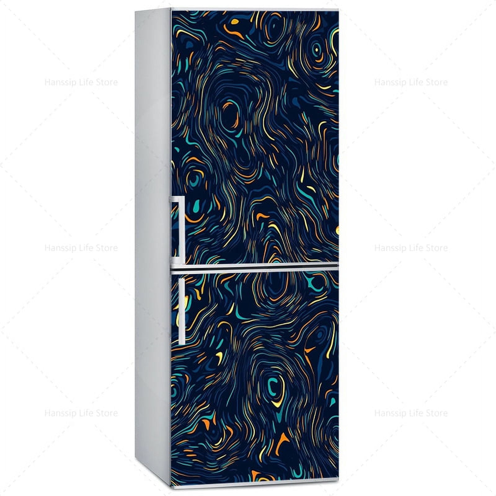 Seaside Fridge Door Mural Sticker Waterproof Vinyl 3D Wallpaper ration ...