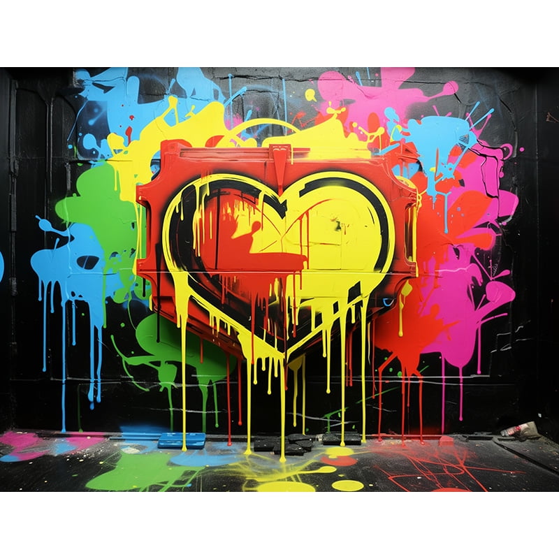 Seaside Graffiti Snowy Mountains Photography Background Tornado Clouds ...