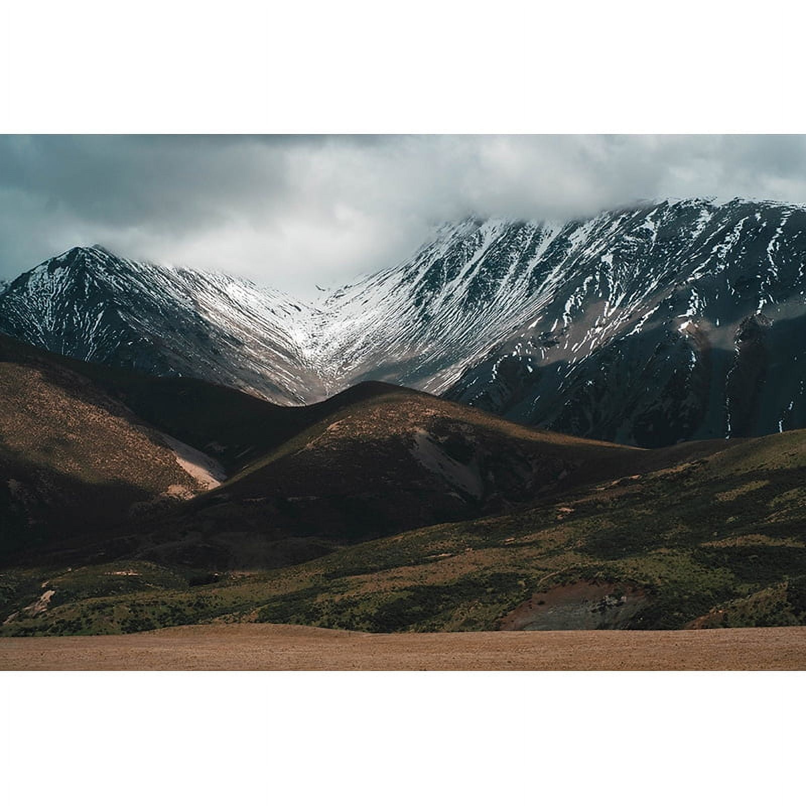 Seaside Graffiti Snowy Mountains Photography Background Tornado Clouds ...