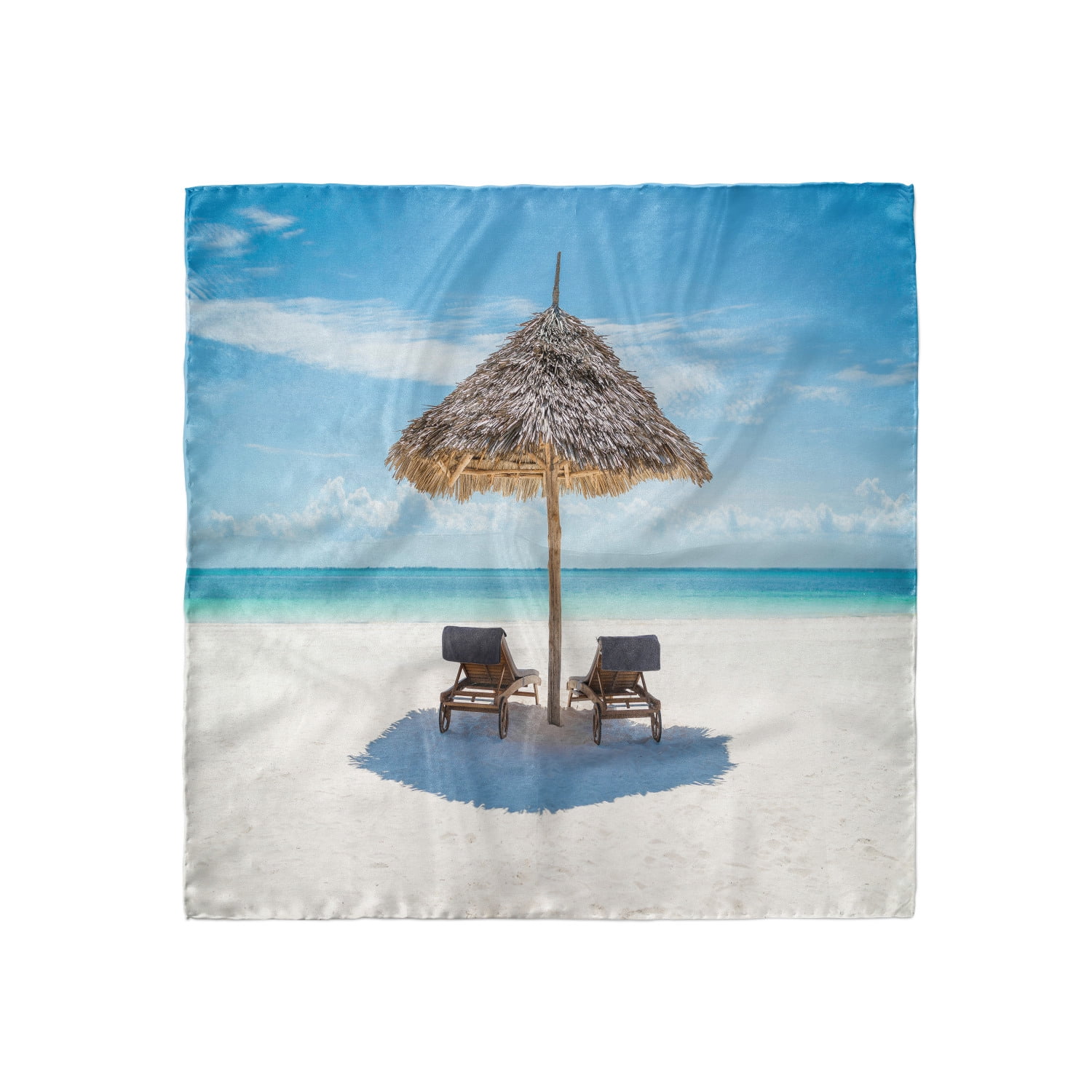 Seaside Head Scarf, Zanzibar Eastern Scenery, Head Wrap, 3 Sizes, by ...