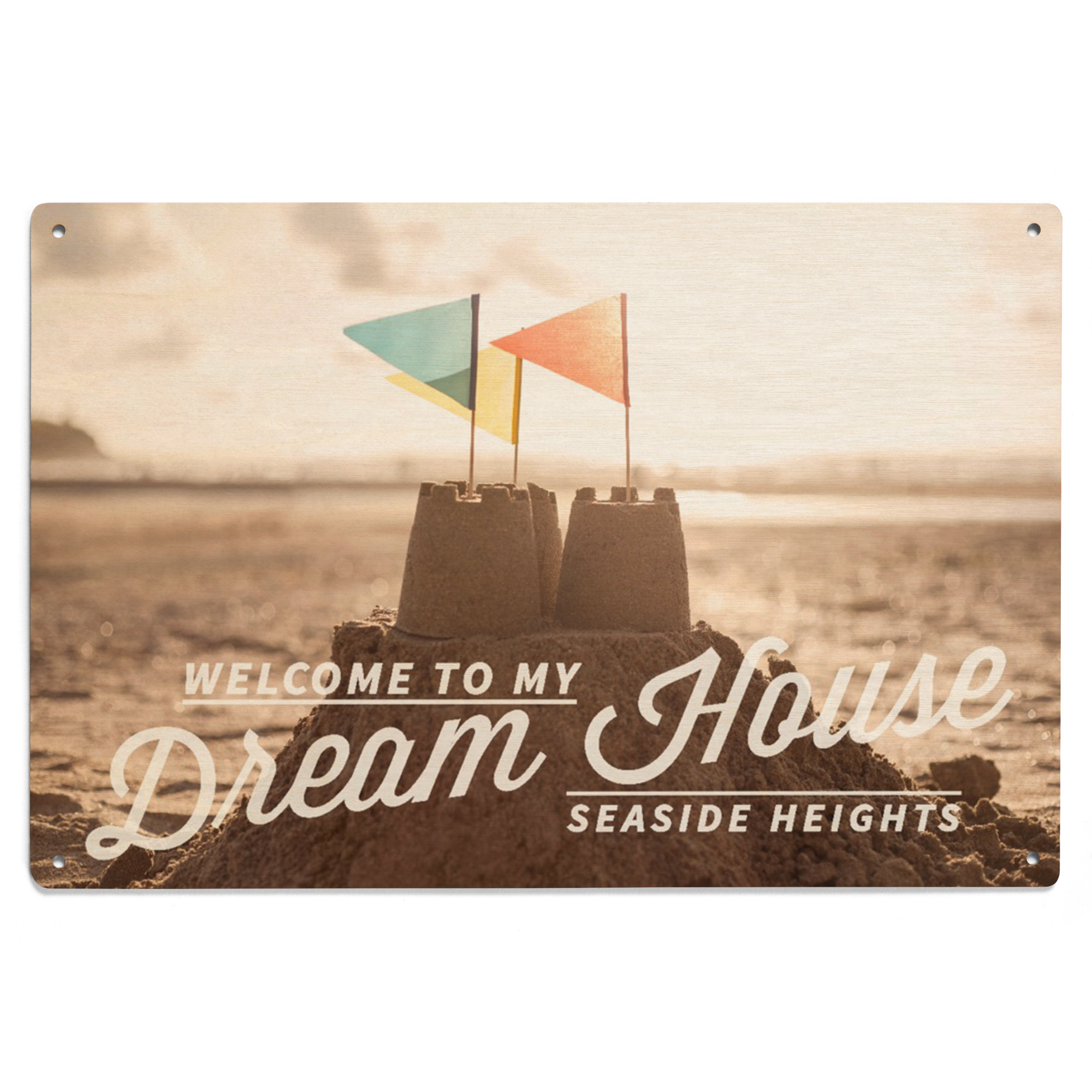 Seaside Heights, New Jersey, Dream House, Sand Castle Birch Wood Wall ...