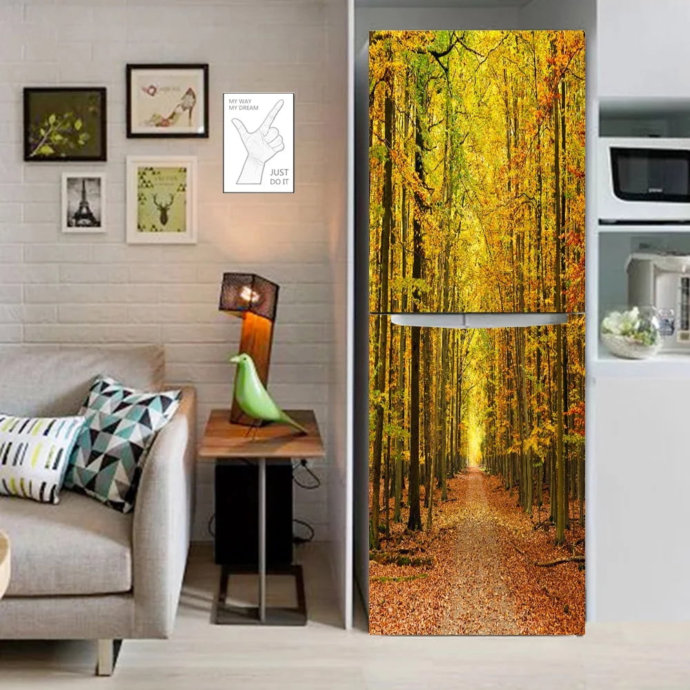 Seaside Landscape Refrigerator Sticker Vinyl Self Adhesive Fridge Door ...