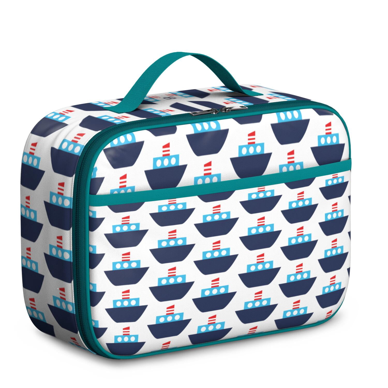 Seaside Lunch Bag – Nautical Anchor Boat Sea Coastal Marine Waves Ocean ...
