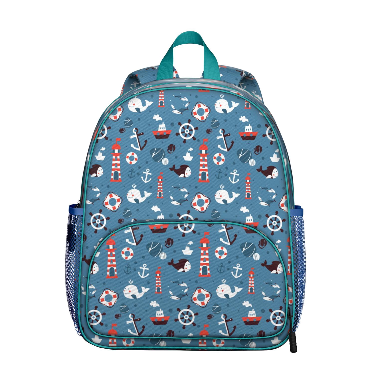 Seaside Nautical Student Backpack – Anchor Boat Sea Coastal Marine ...