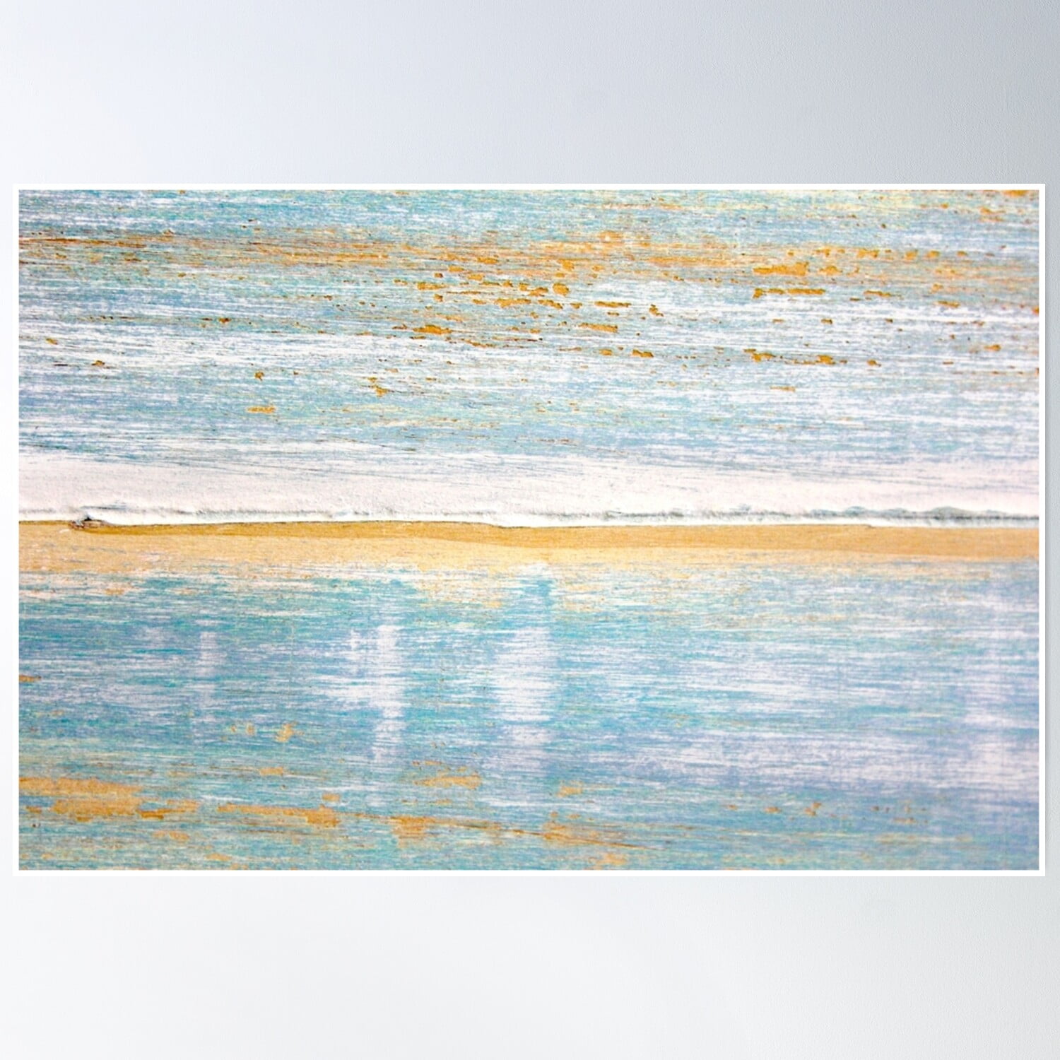Seaside Reflections Poster Wall Art, Modern Wall Decor, 12x18 UNFRAMED ...