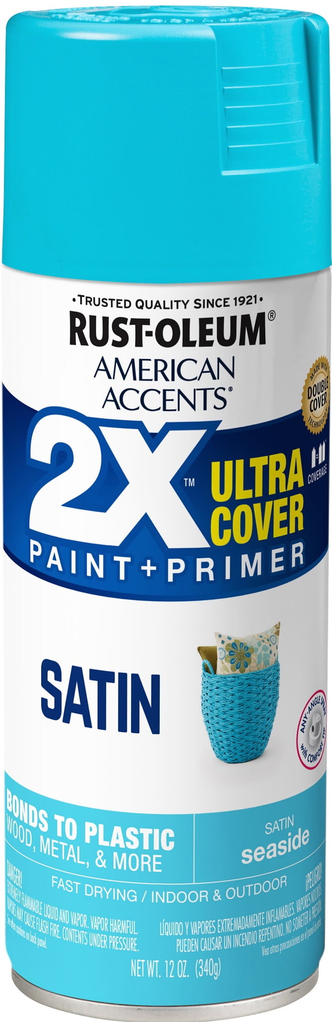 Seaside, Rust-Oleum American Accents 2X Ultra Cover Satin Spray Paint ...