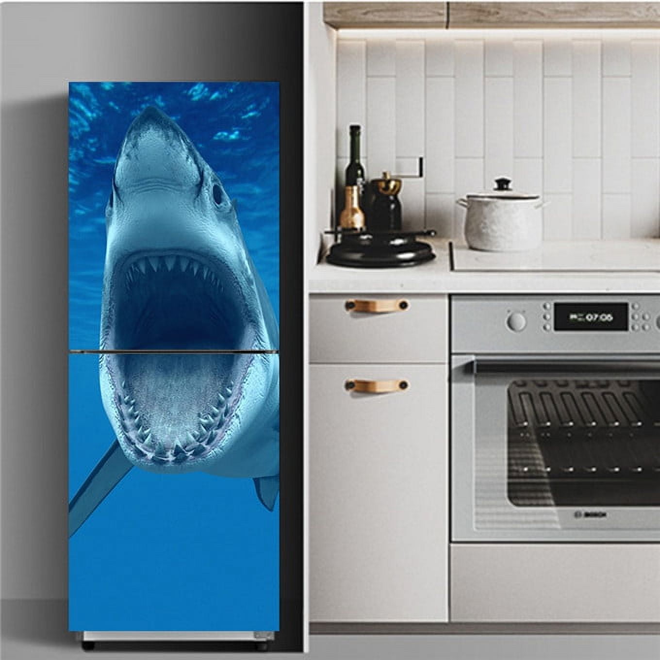 Seaside Scenery Poster Wallpaper For Door Self-adhesive PVC ...