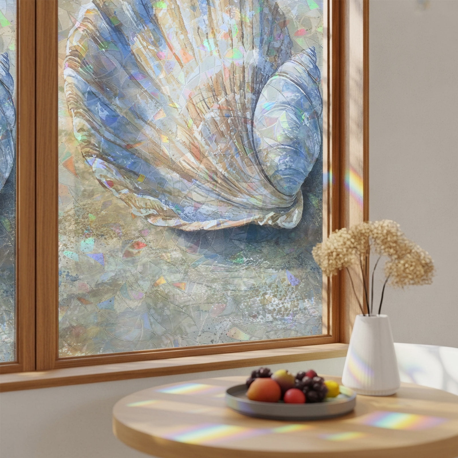 Seaside Shell Beach Ocean Waves Window Privacy Film,Heat Control Sun ...