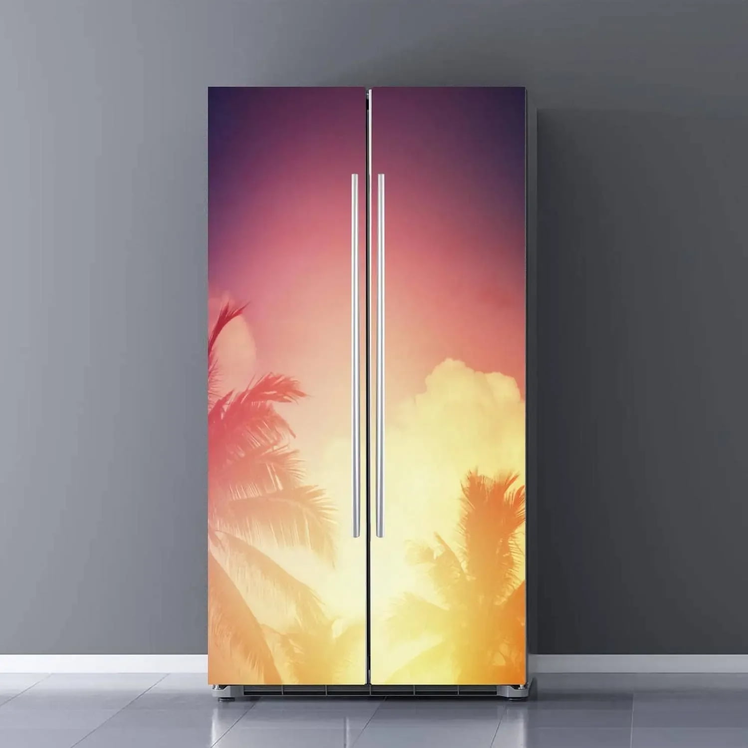 Seaside Sunset Landscape Refrigerator Stickers Tropical Hawaii Beach ...