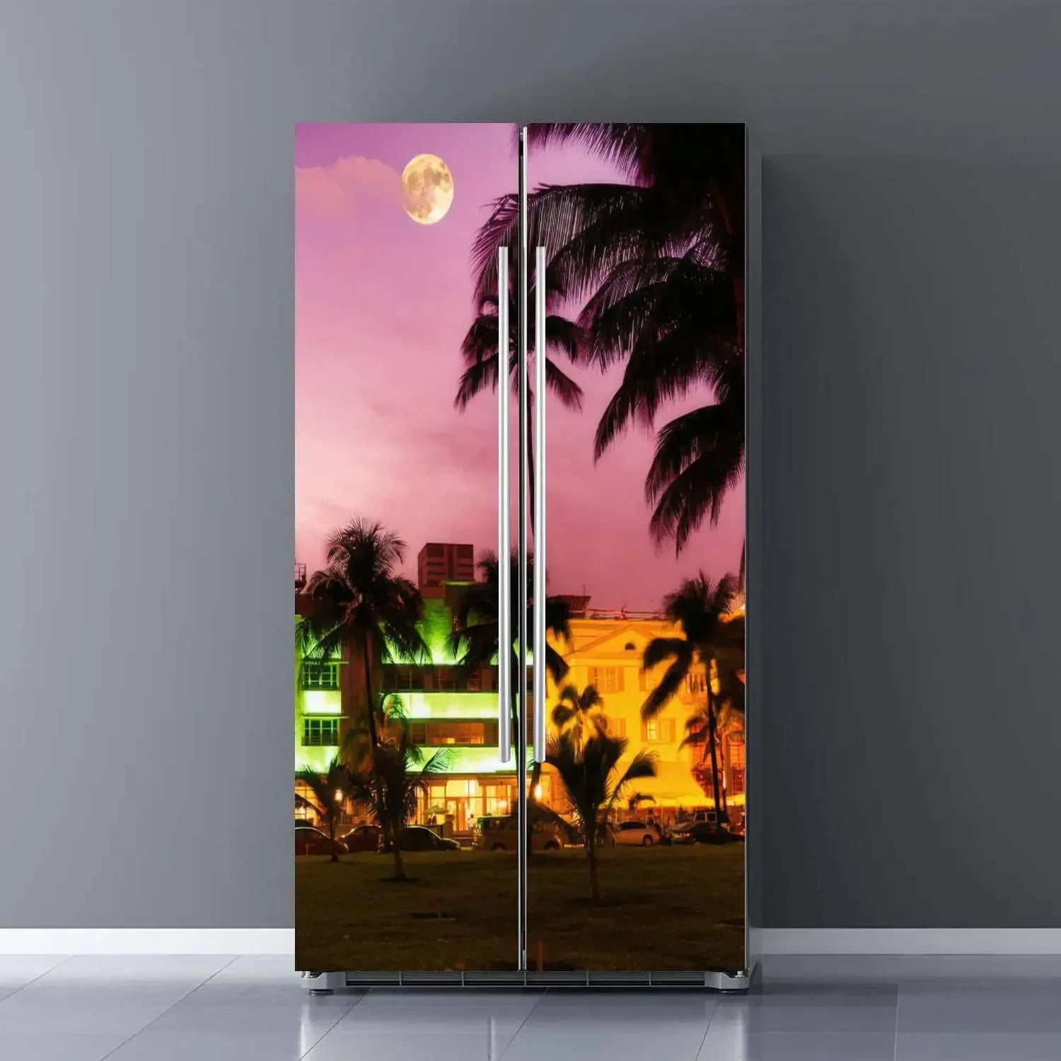 Seaside Sunset Landscape Refrigerator Stickers Tropical Hawaii Beach ...